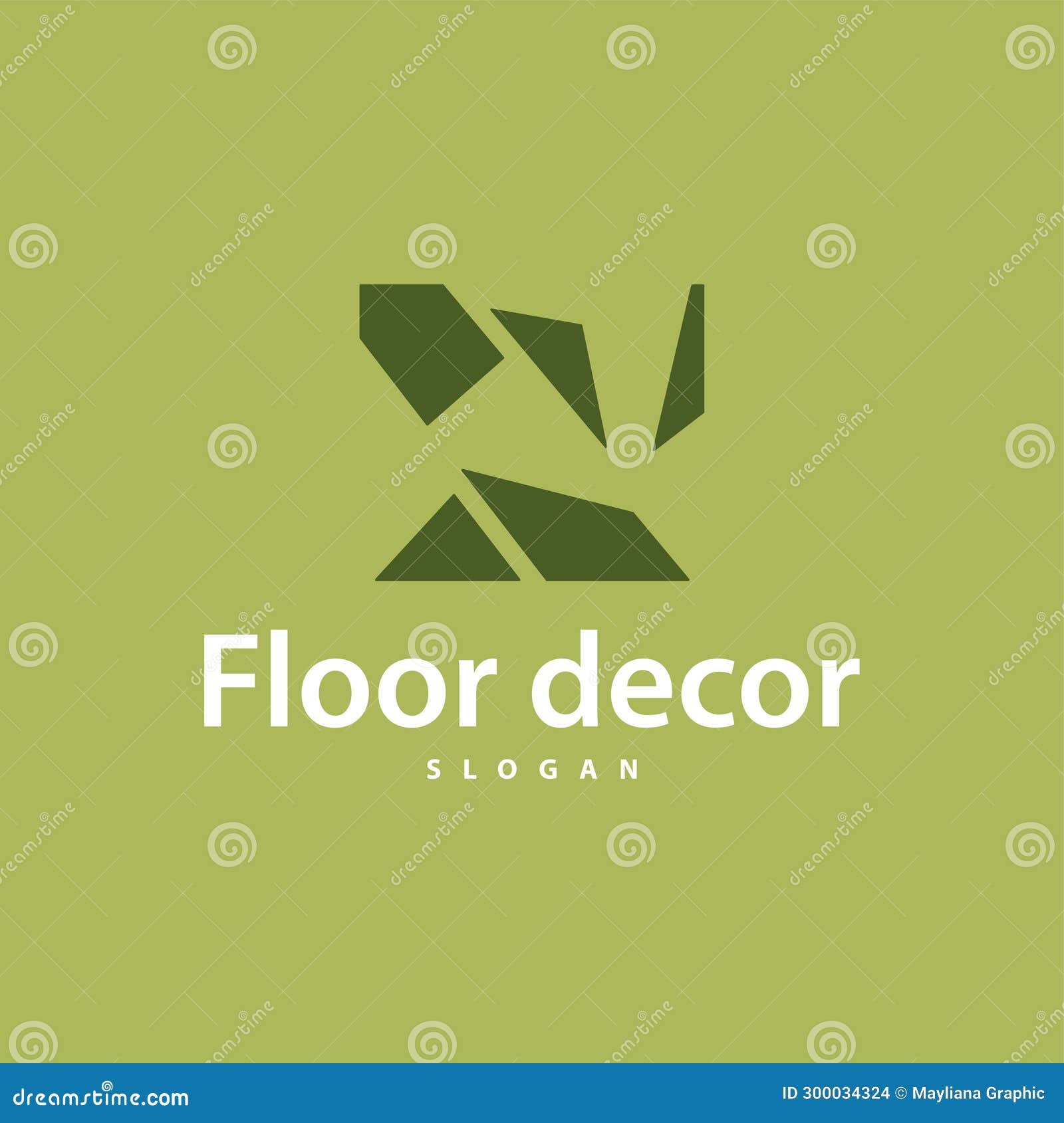 Floor Logo Simple Abstract Design Home Decoration Ceramic Tile Vector ...