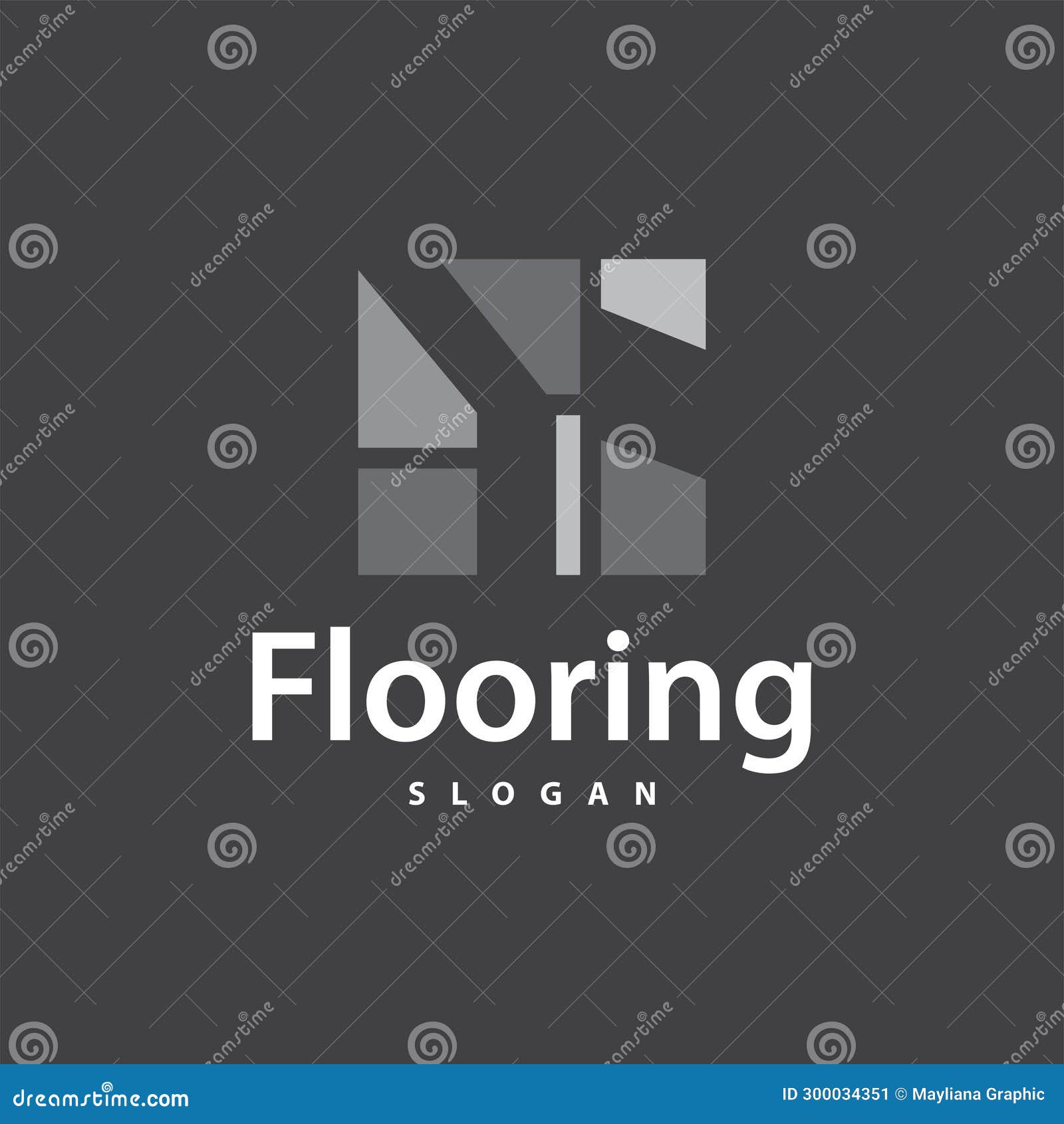 Floor Logo Simple Abstract Design Home Decoration Ceramic Tile Vector ...