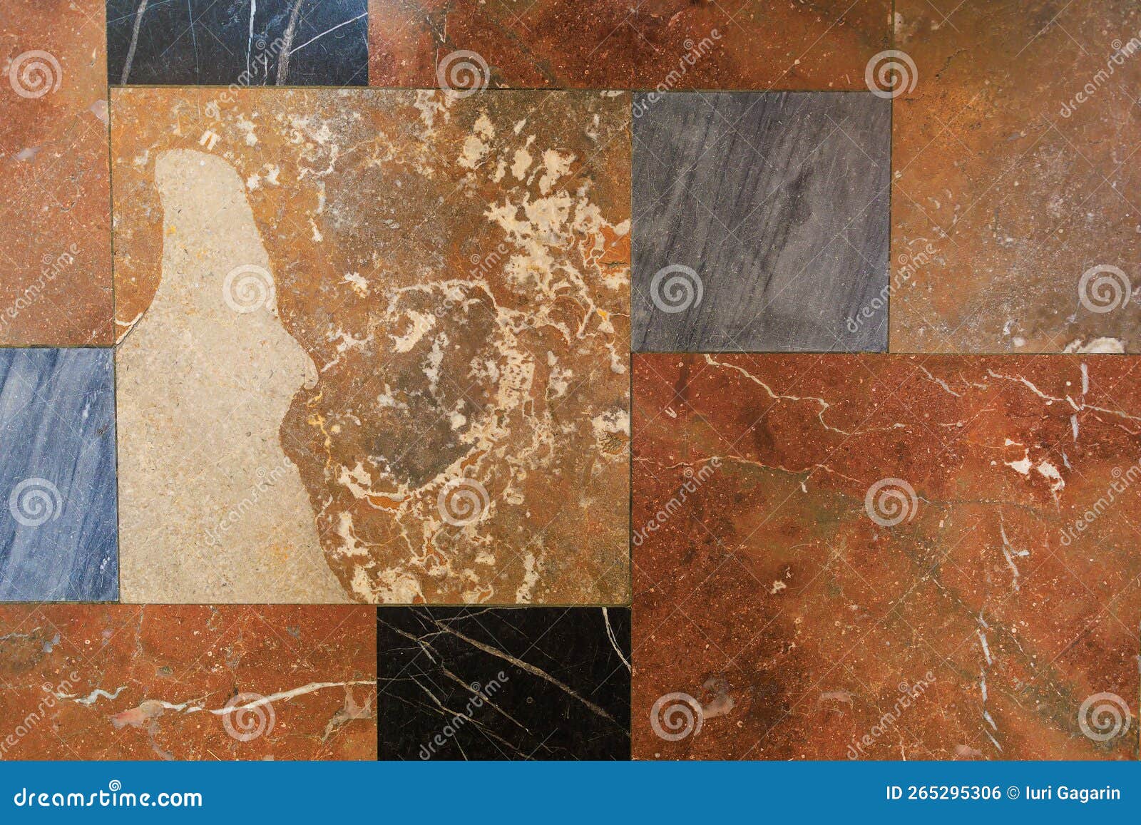 The Floor is Made of Different Marbles. Background or Backdrop. Detail ...