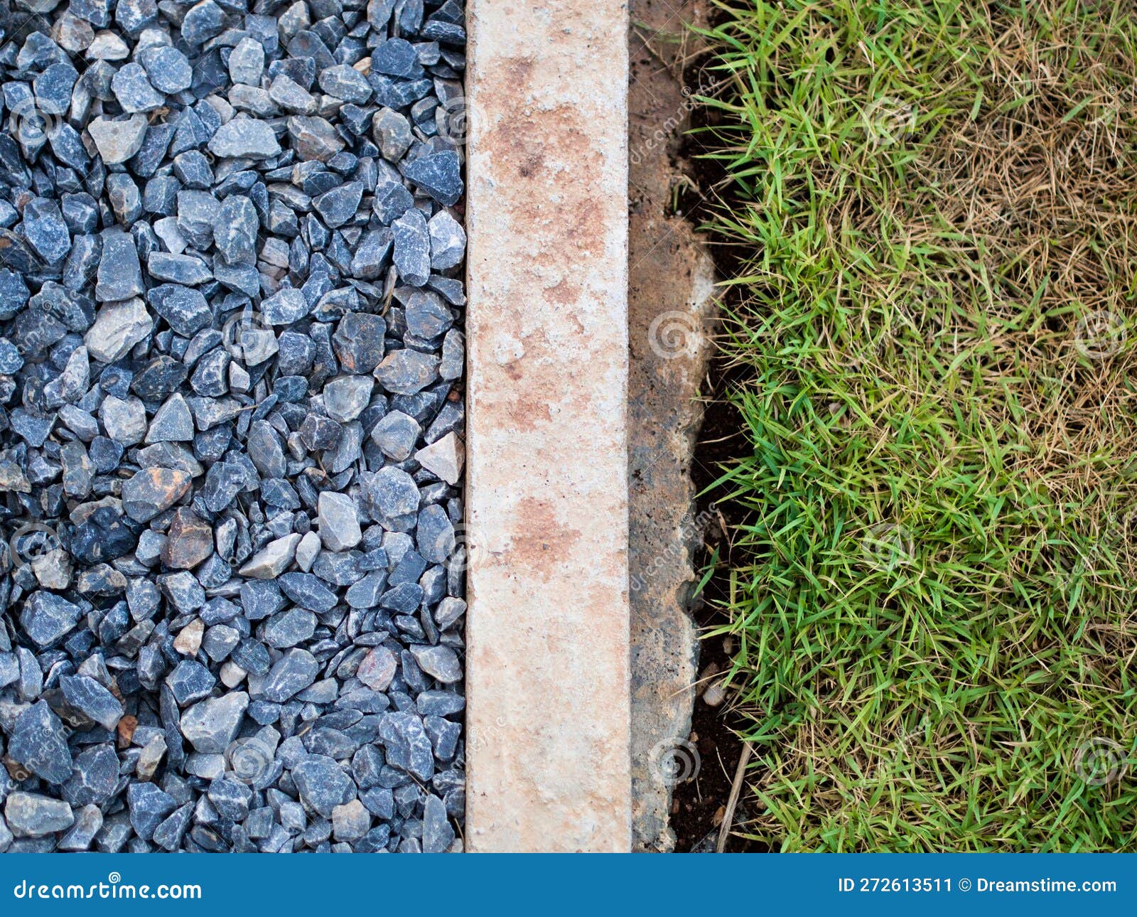 The Floor is Made of Stone and Grass Platform, Barrier with Concrete ...