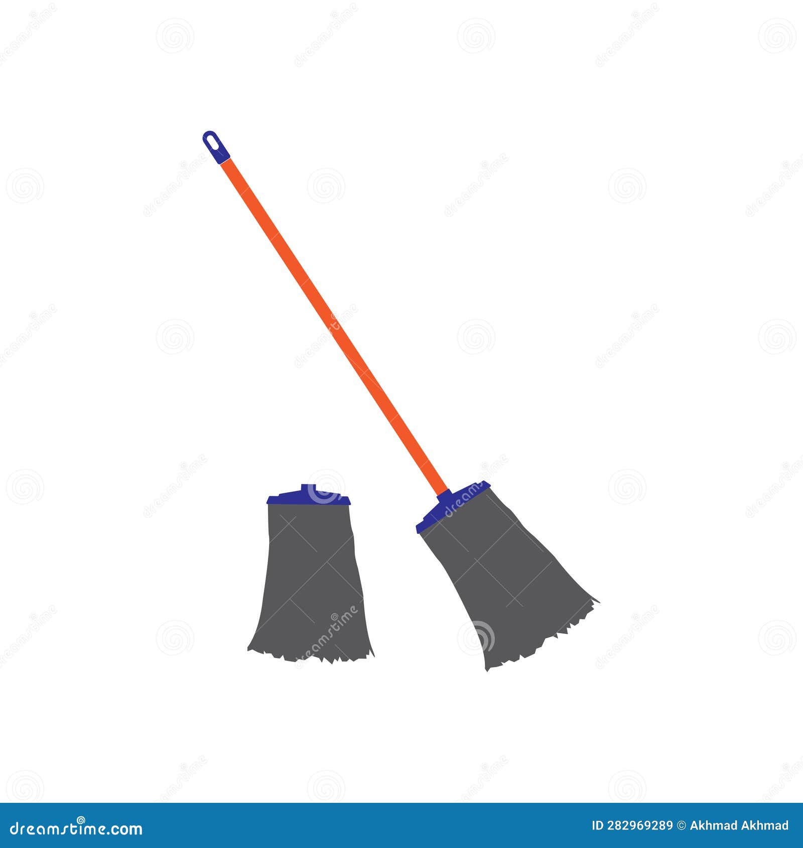 Floor mop icon stock vector. Illustration of shiny, clean - 282969289