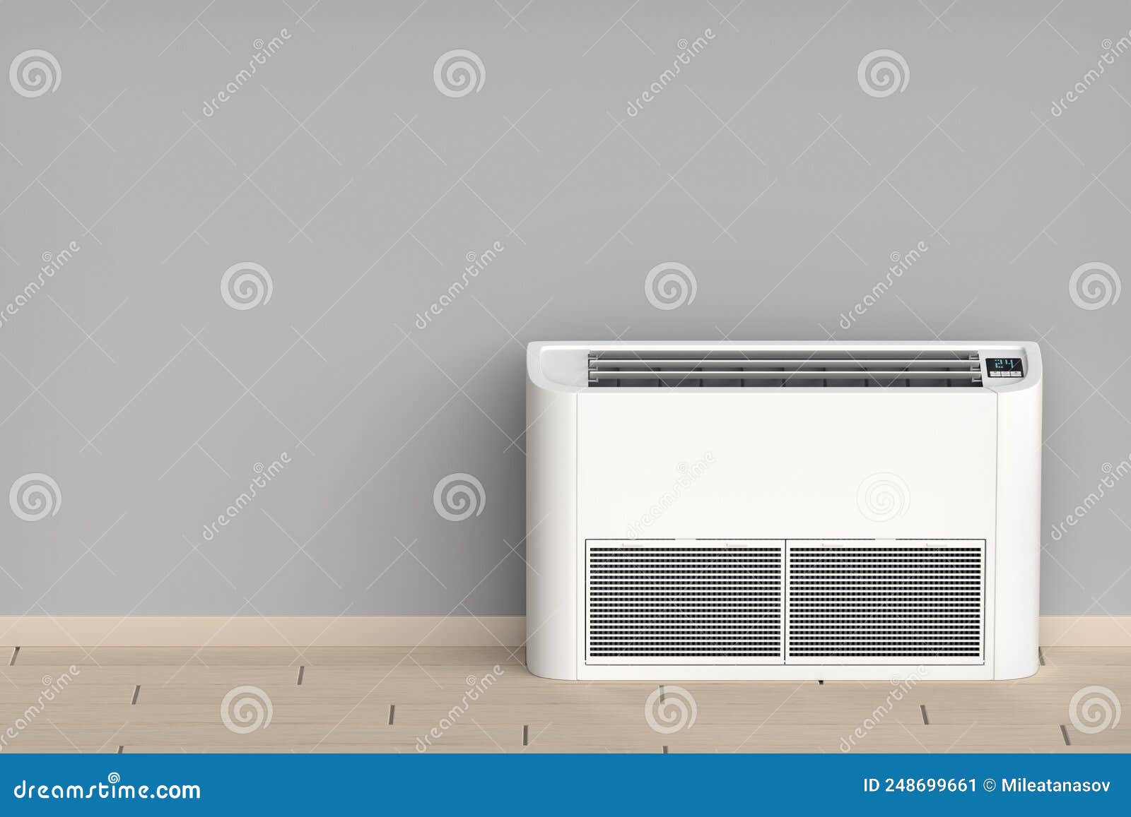 Floor Mounted Air Conditioner Stock Illustration - Illustration of ...