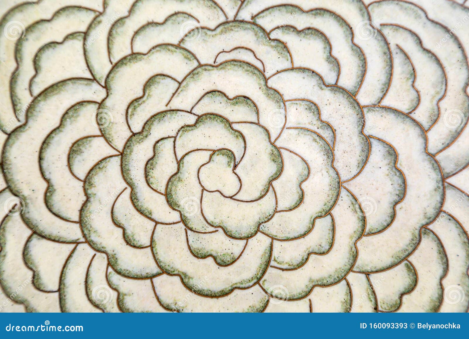 Floor Ornament with Chinese Pattern Closeup Stock Image - Image of ...