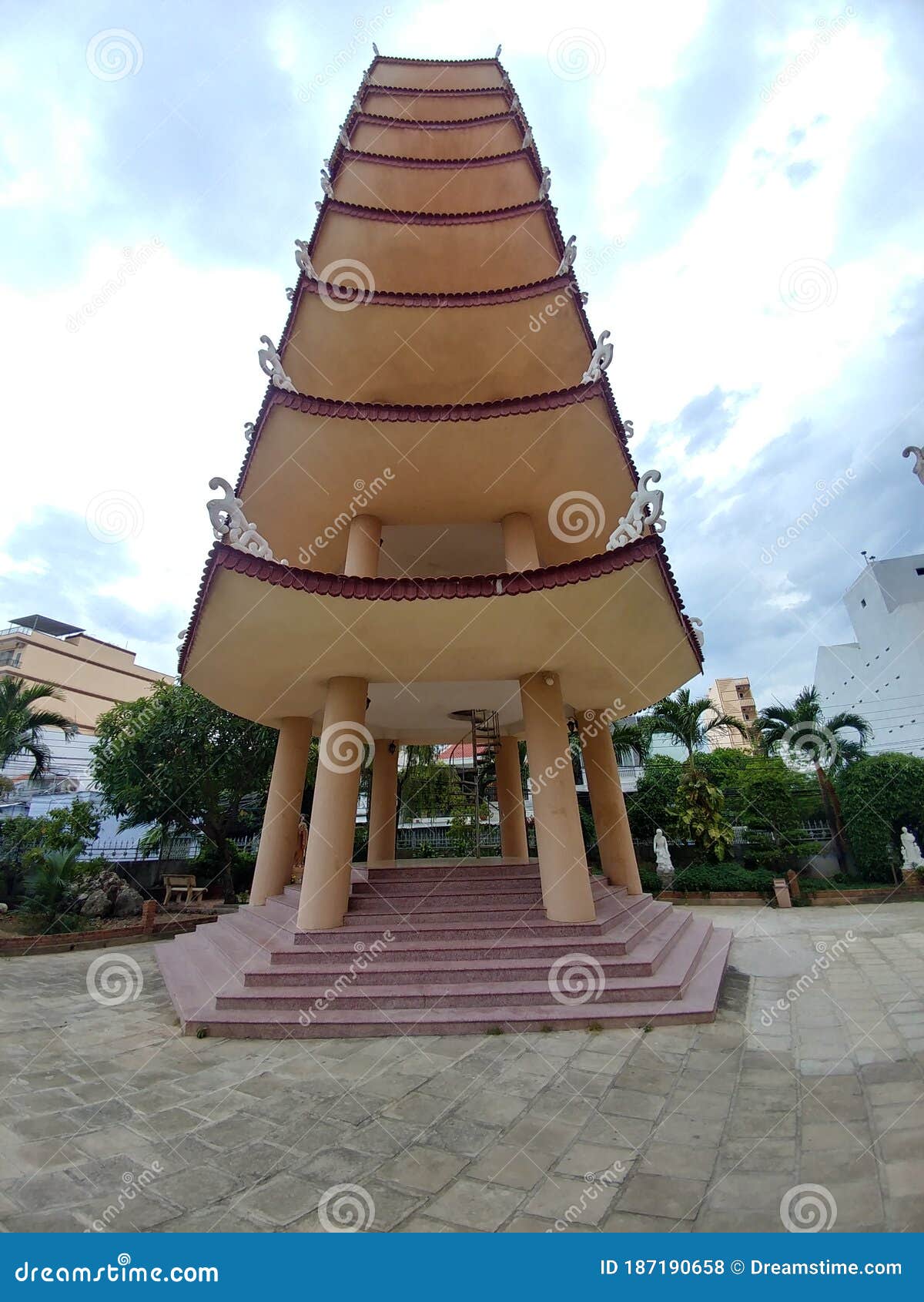 7 floor pagoda stock photo. Image of house, estate, property - 187190658