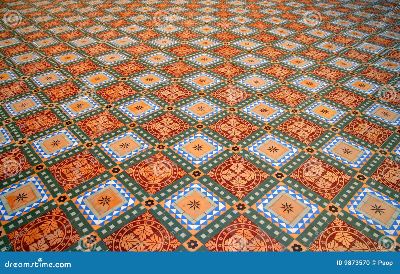 Floor Pattern stock photo. Image of orange, decor, diamond - 9873570