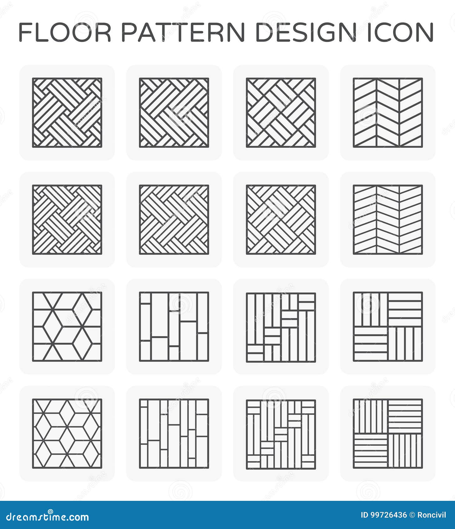 Floor pattern icon stock vector. Illustration of black - 99726436