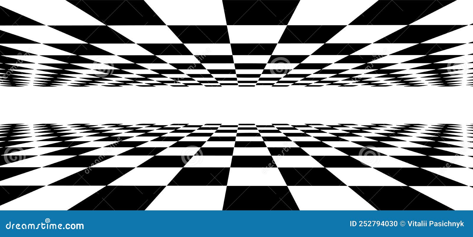 Floor in Perspective with Checkerboard Texture. Empty Chess Boards ...
