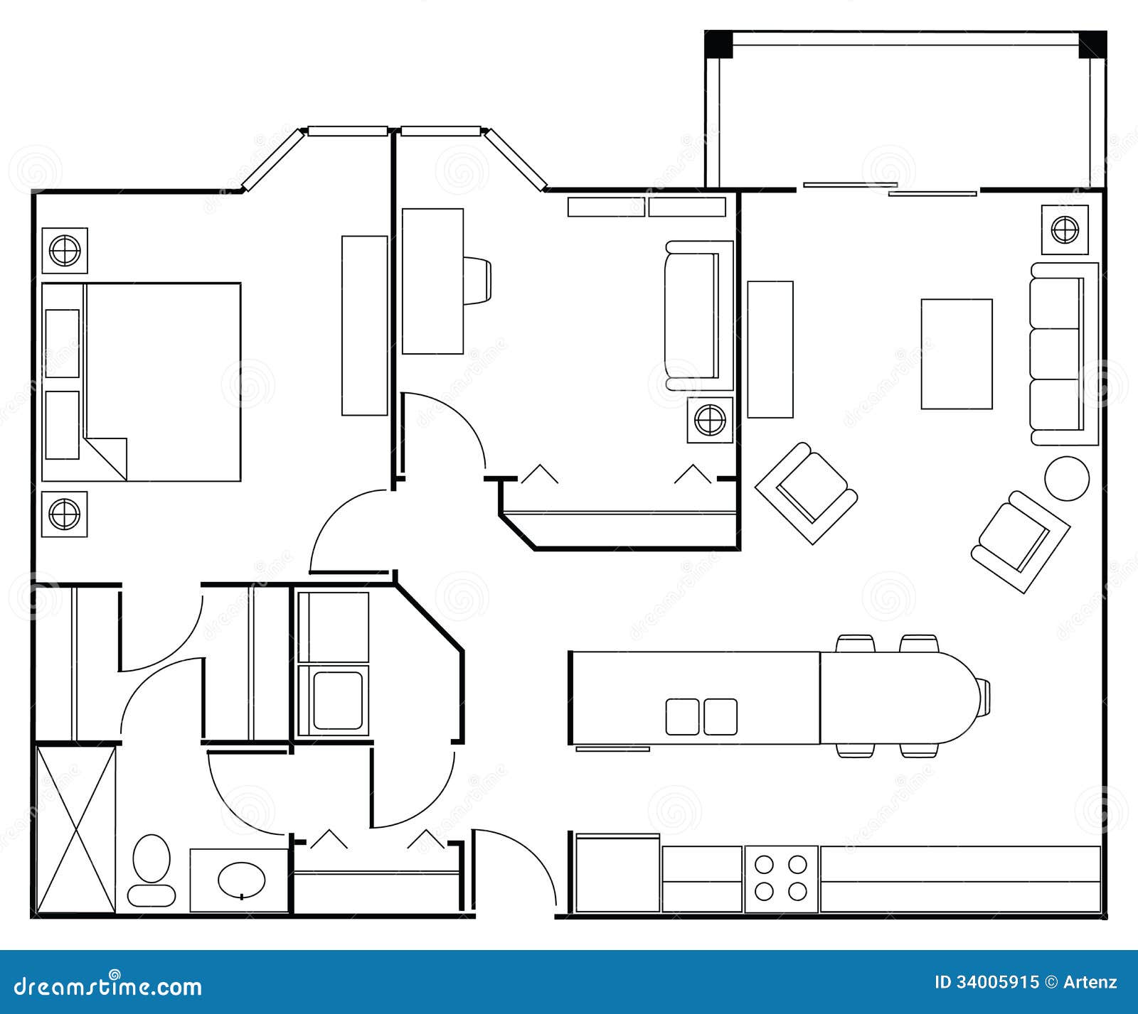 Floor Plan Sketch. Floorplanner. Floor Plan. Living Space With Using ...