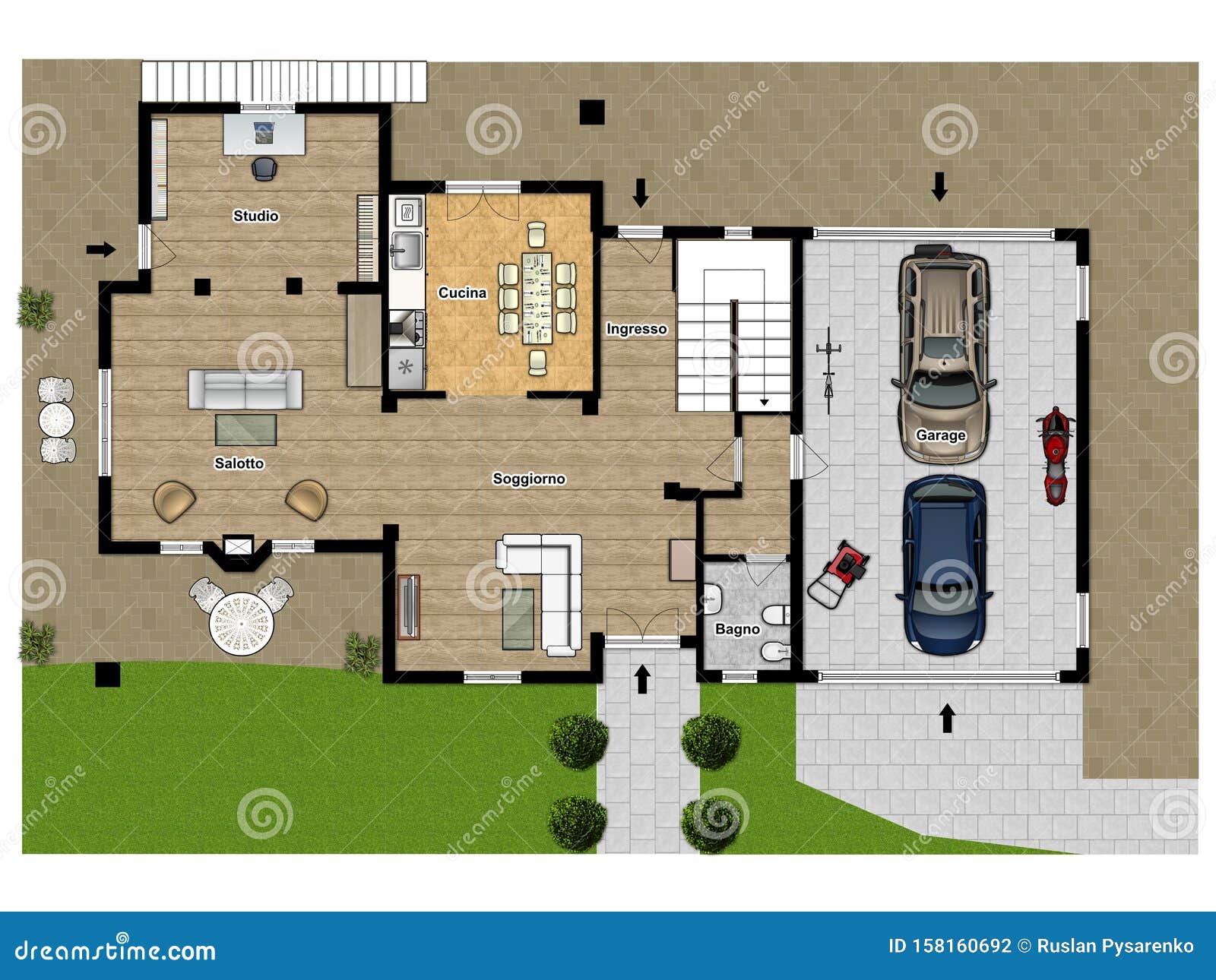 2d Color Floor Plan Room Stock Photos - Free & Royalty-Free Stock ...