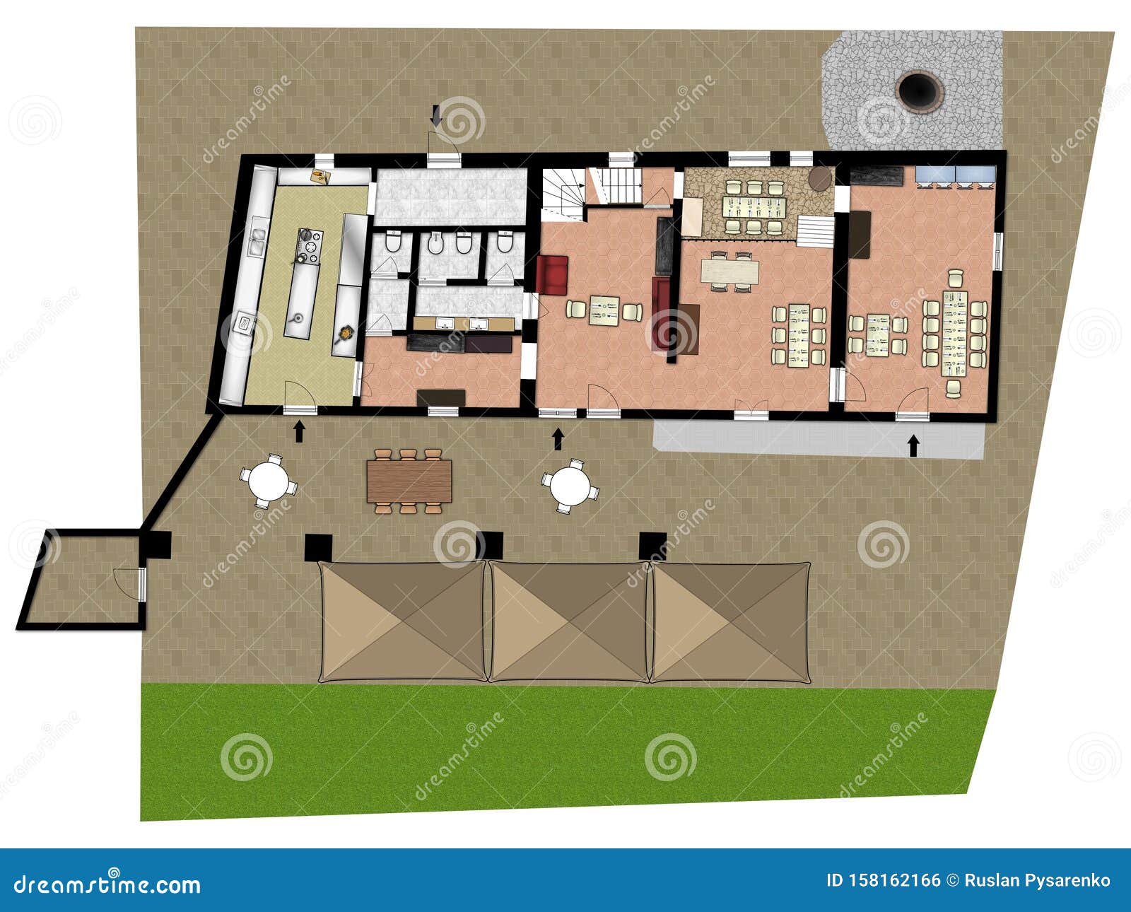 Floor Plan. Interior Floor Plans 2d. 2D Illustration Floor Plan Stock ...