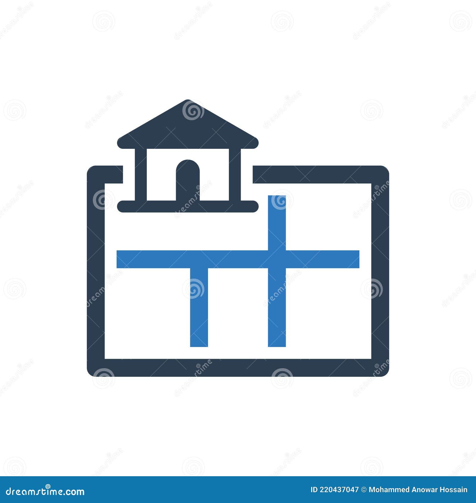 Floor Plan Icon - Apartment Project Icon Stock Vector - Illustration of ...