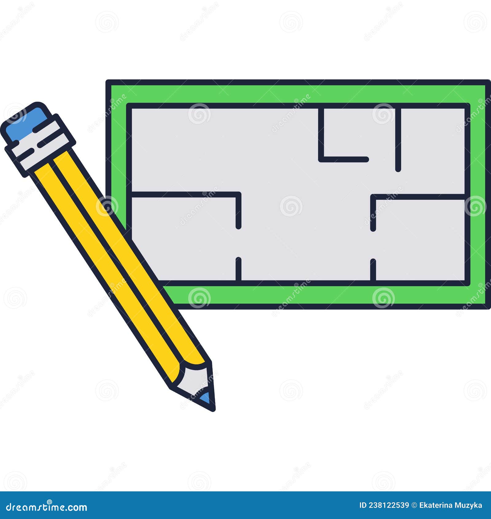 Floor Plan Icon Architect House Room Design Vector Stock Vector ...