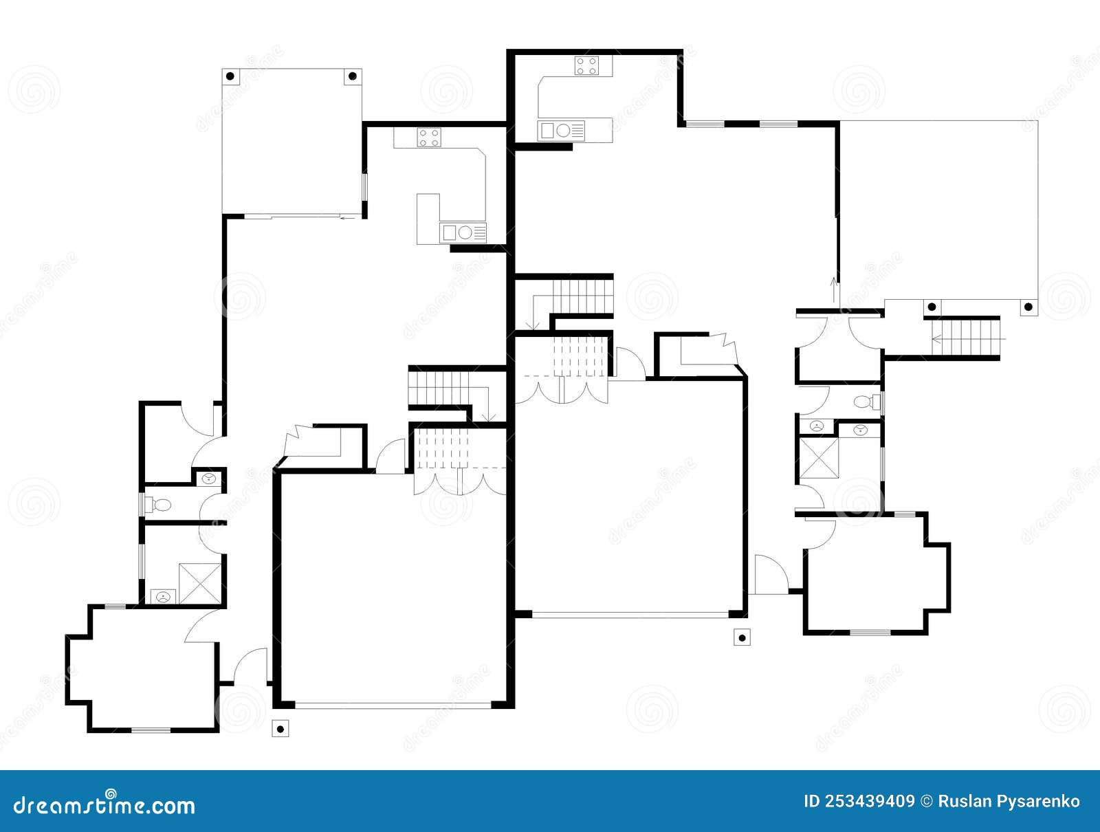 Floor Plan. Interior. 2d Floor Plan For Real Estate. Home Plan. Autocad ...