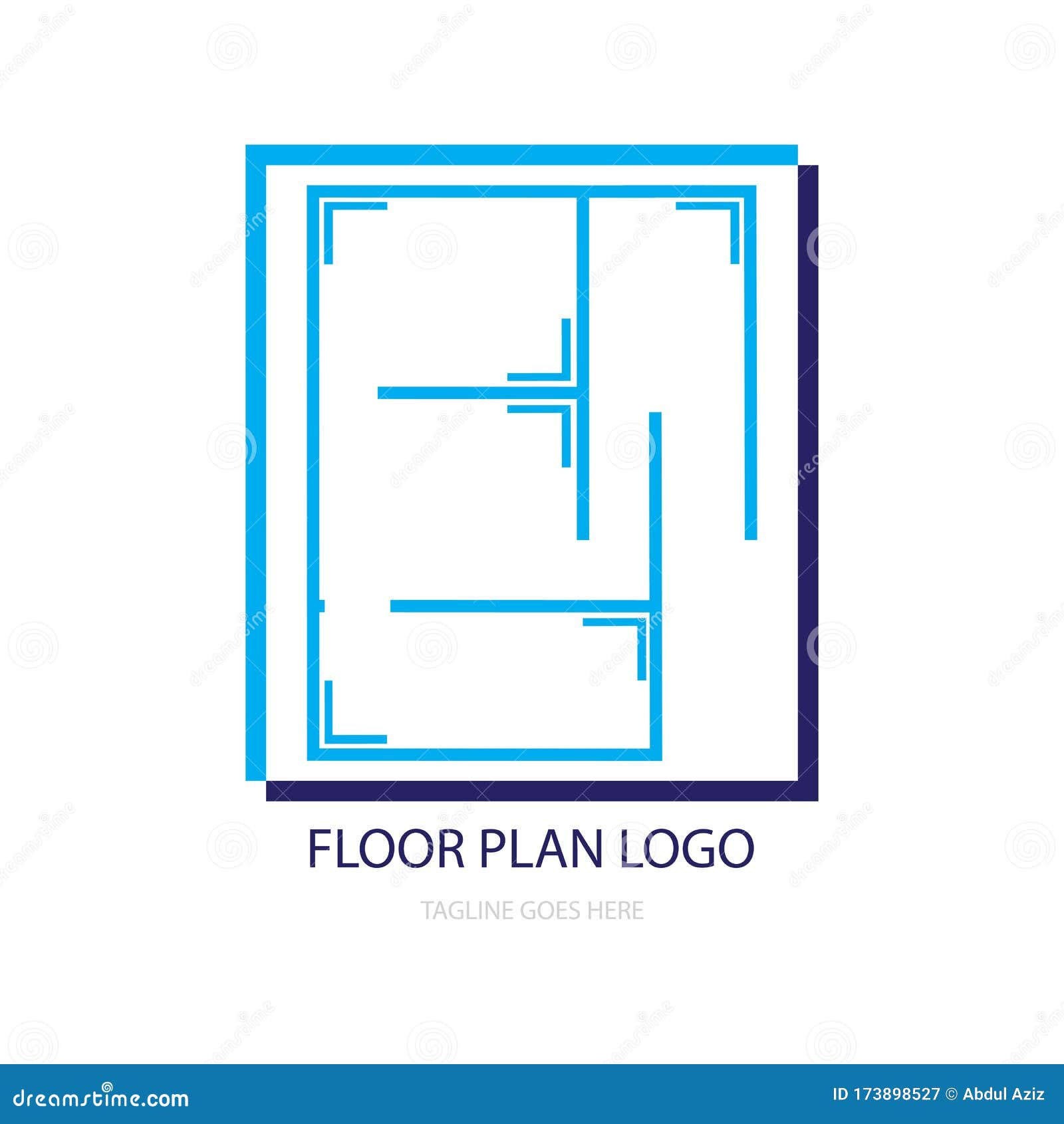 Floor plan logo vector stock vector. Illustration of graphic - 173898527