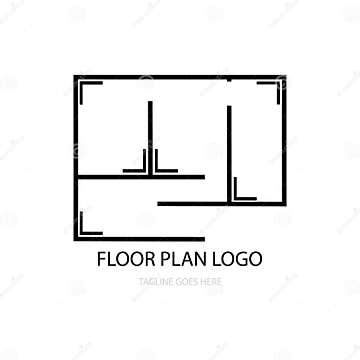 Floor plan logo vector stock vector. Illustration of house - 173898530