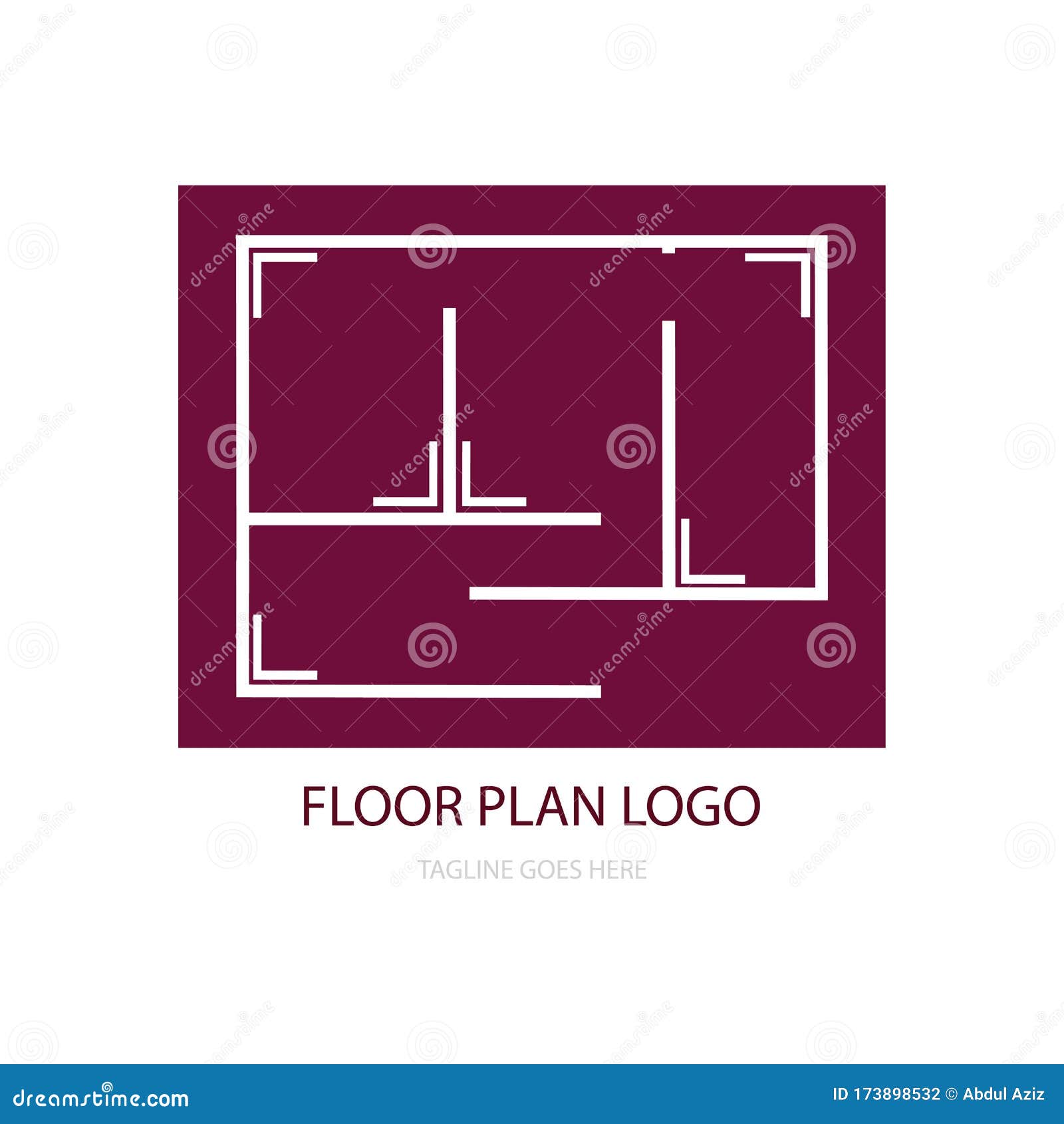 Floor plan logo vector stock vector. Illustration of business - 173898532