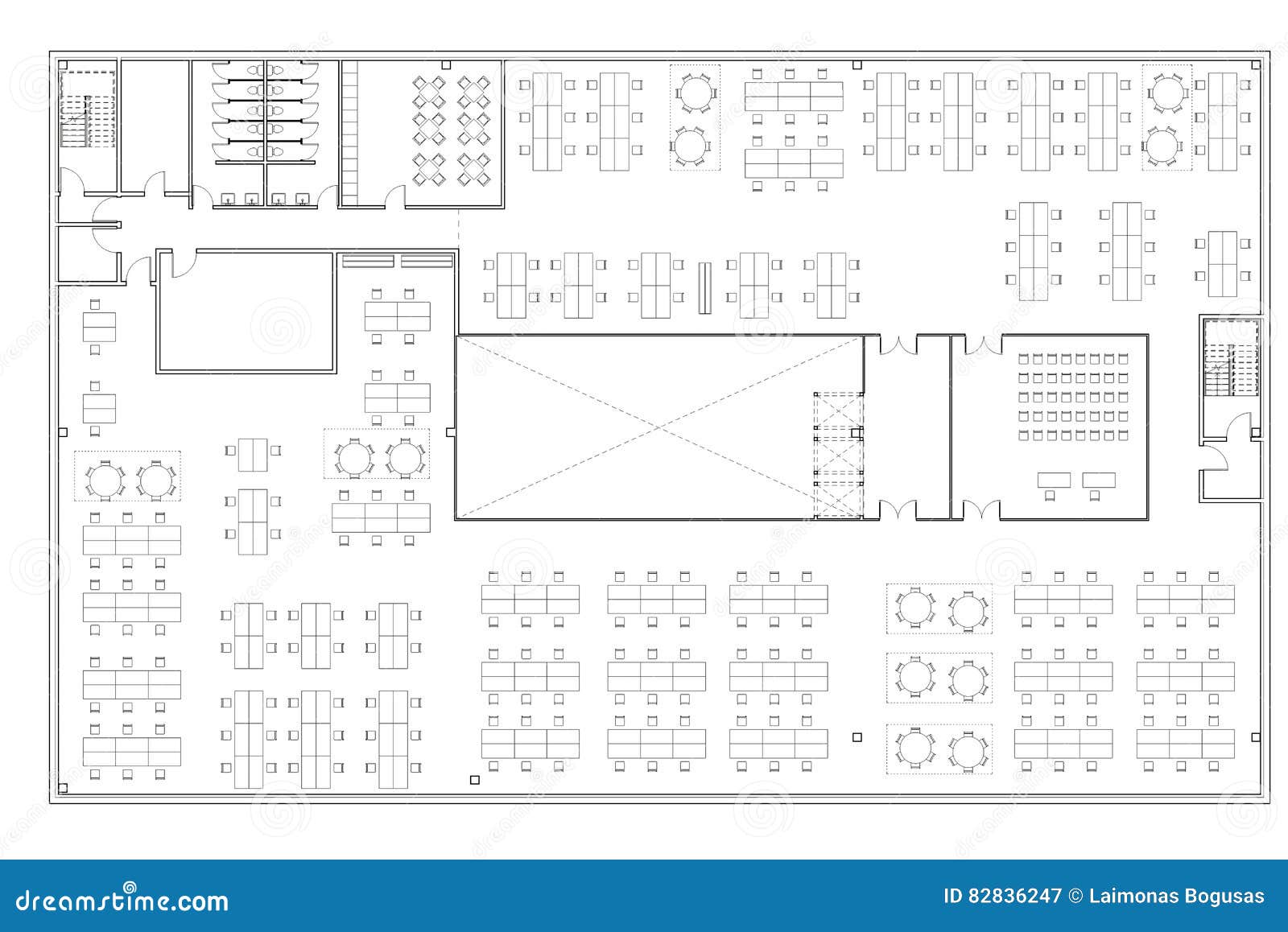 Openoffice Plan Drawings Innovative Open Floor Plan Office Design With