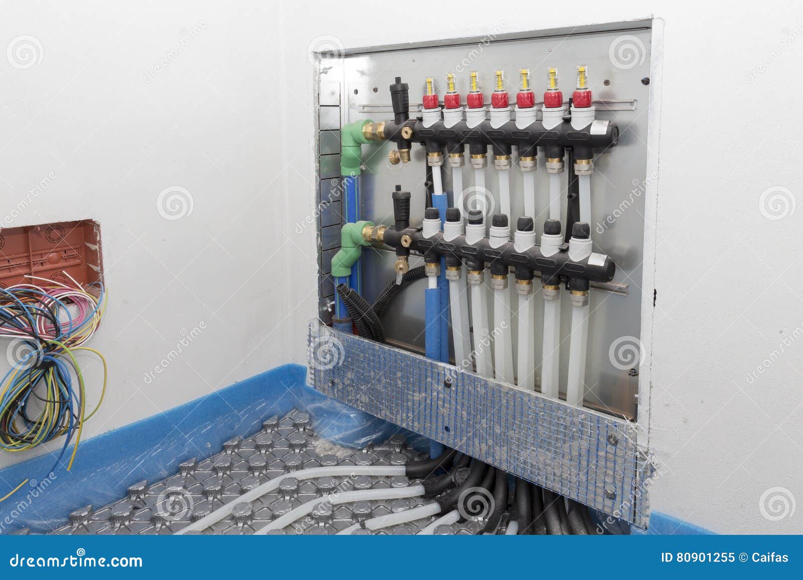 Floor Radiant with Polyethylene Pipes Stock Image - Image of ecology ...