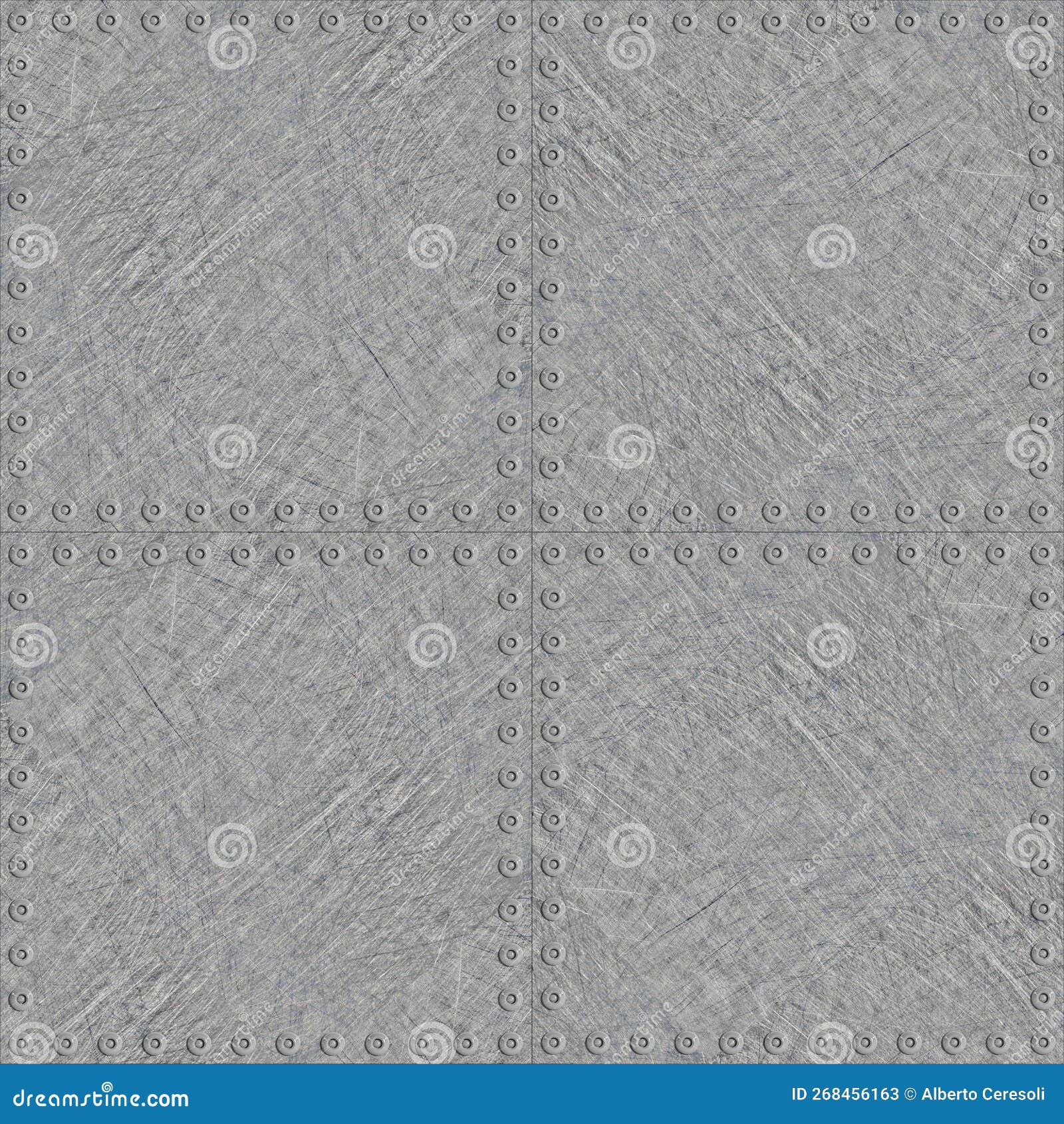 Floor in Riveted Panels with Scratches Stock Illustration ...