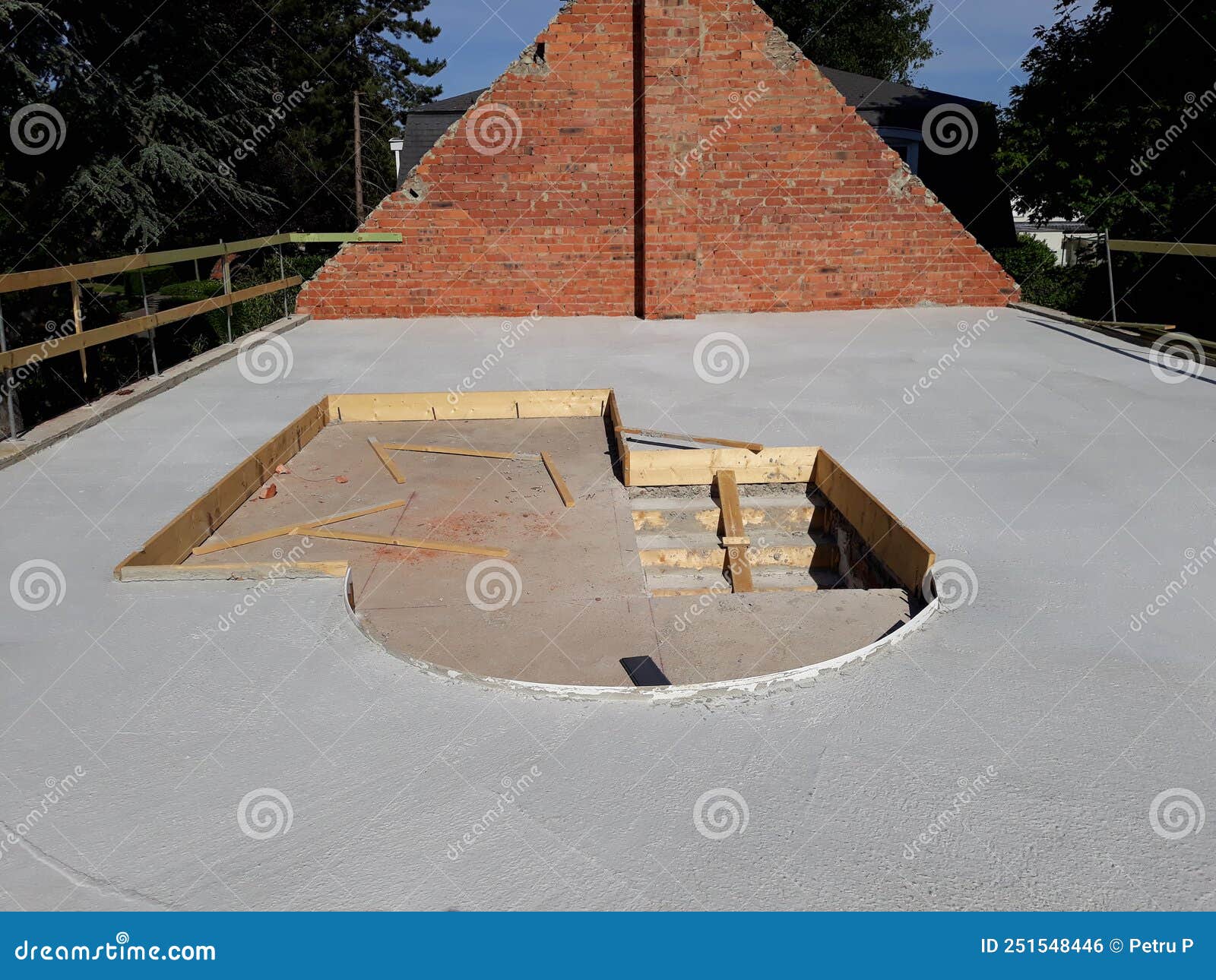 Floor Screed Second Floor Ceiling Construction Stock Photo - Image of ...