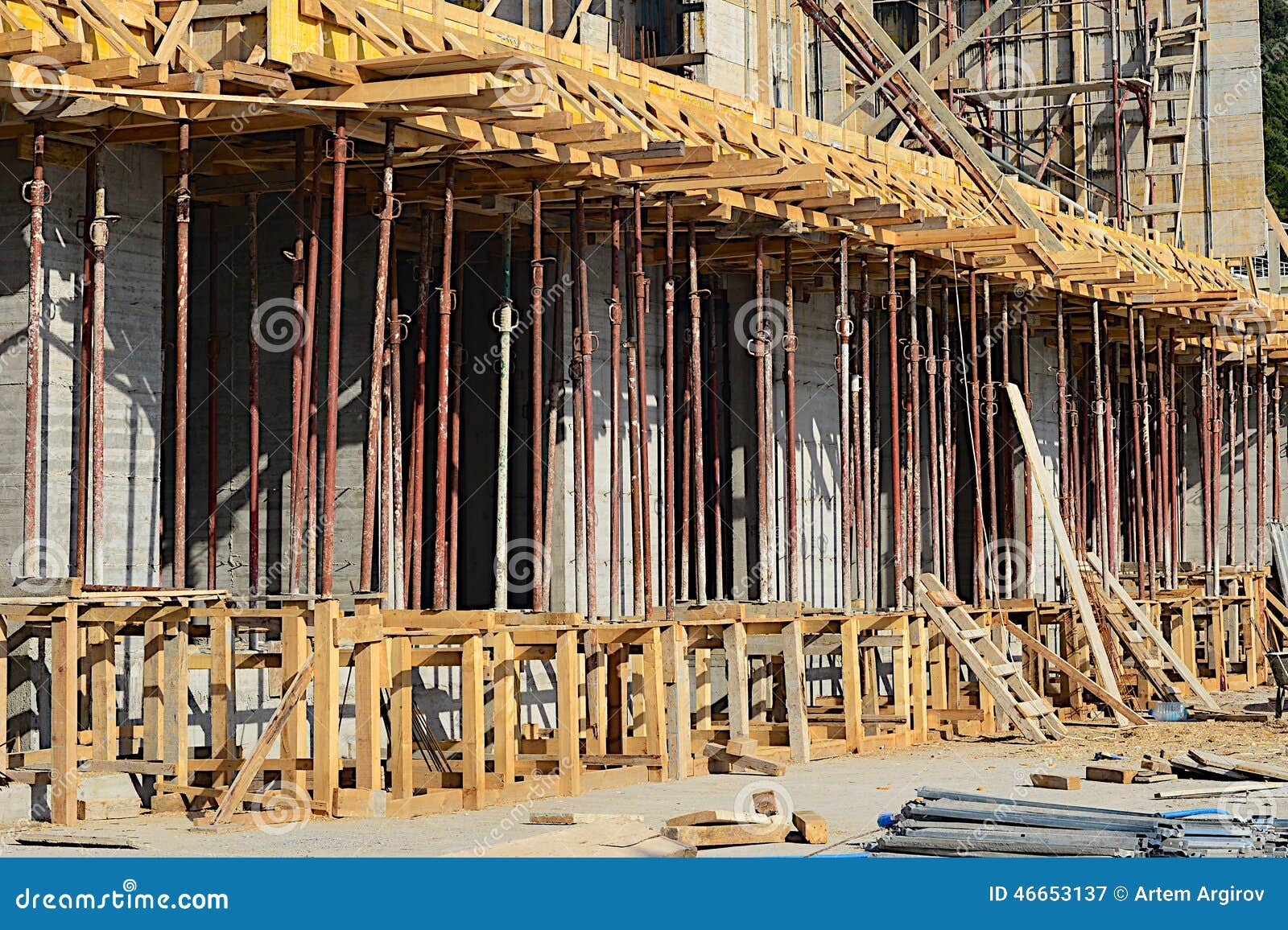 Floor Slab Formwork Finished Stock Image - Image of floor, vertical ...