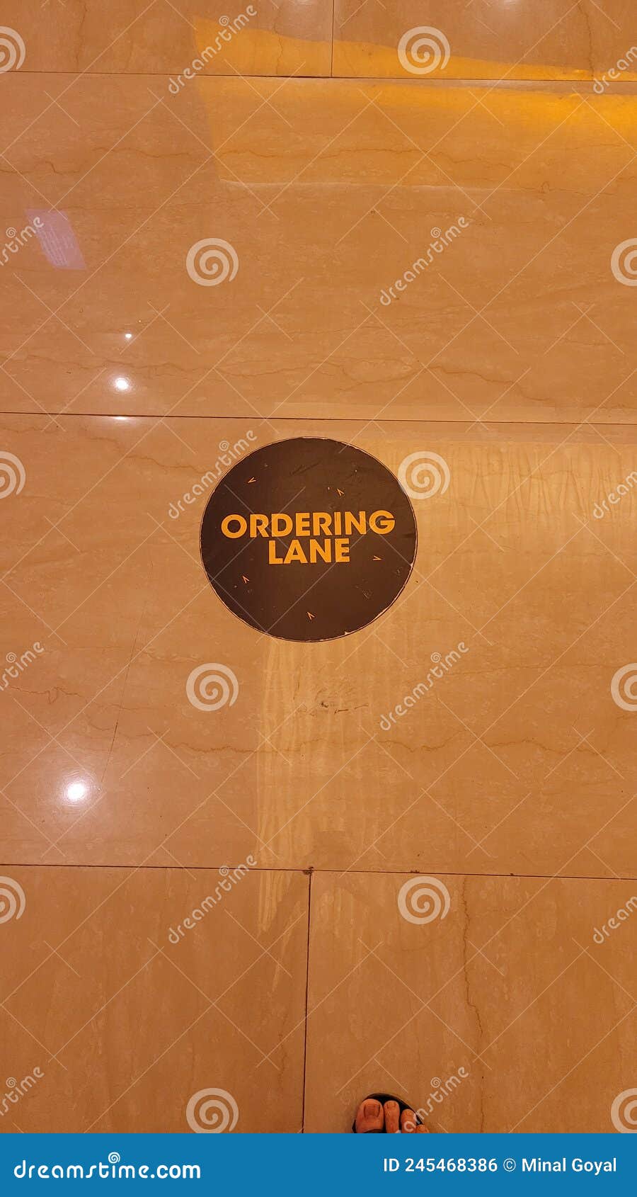 Floor Sticker at a Multiplex in a Mall Stock Photo - Image of floor ...