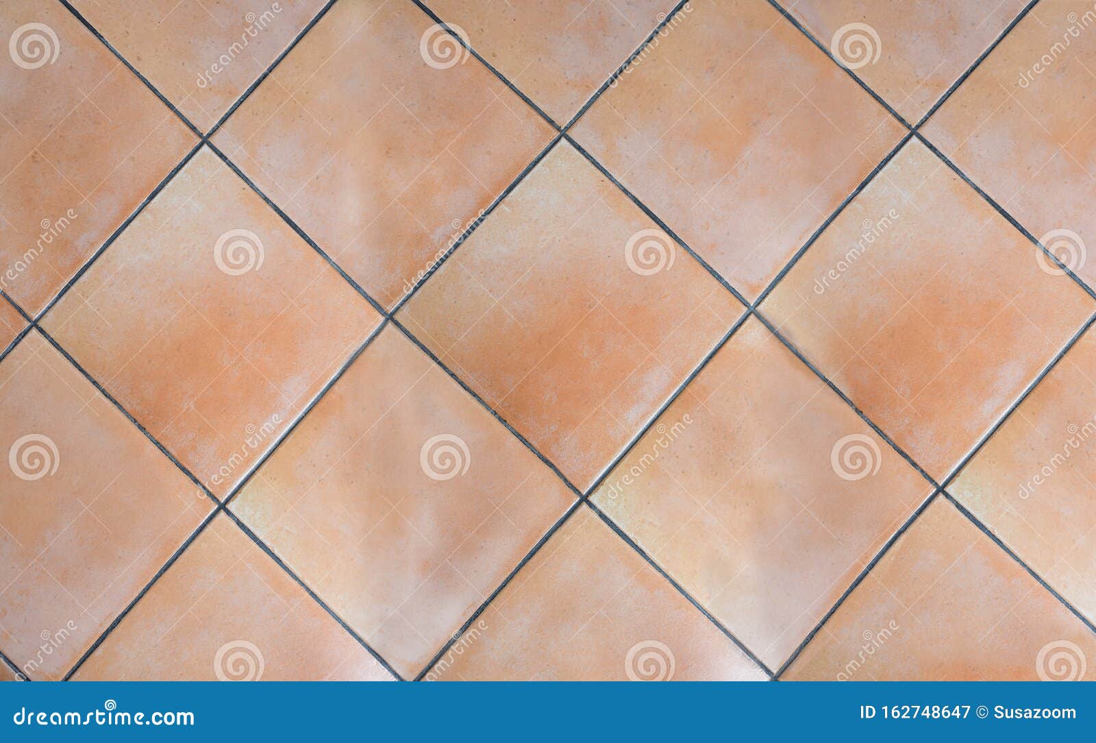 Floor with Stone Tiles, Apricot Color Marbled Stock Image - Image of ...