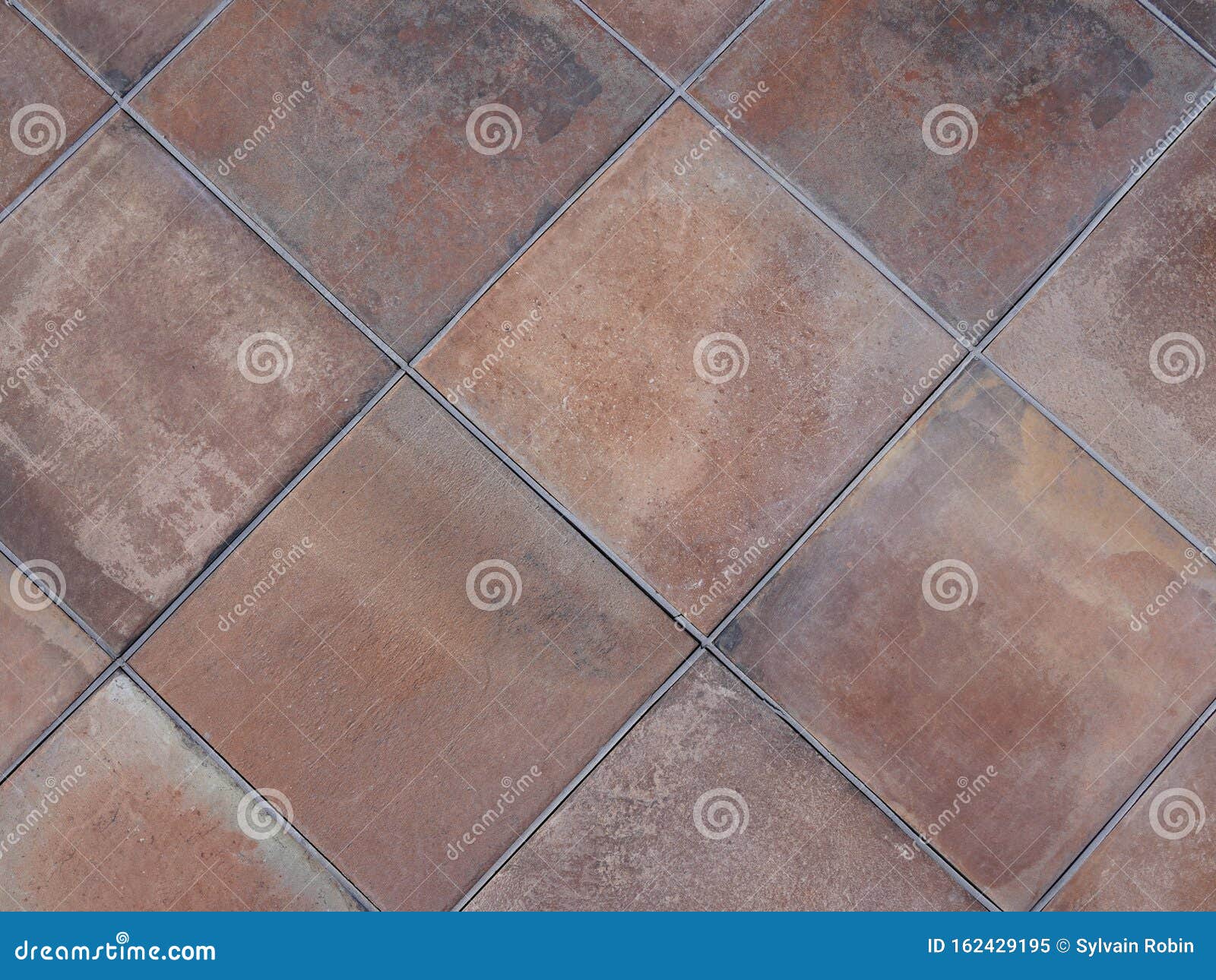 Floor Tile Background Rustic Red in Ancient Building Brown Tiles Stock ...