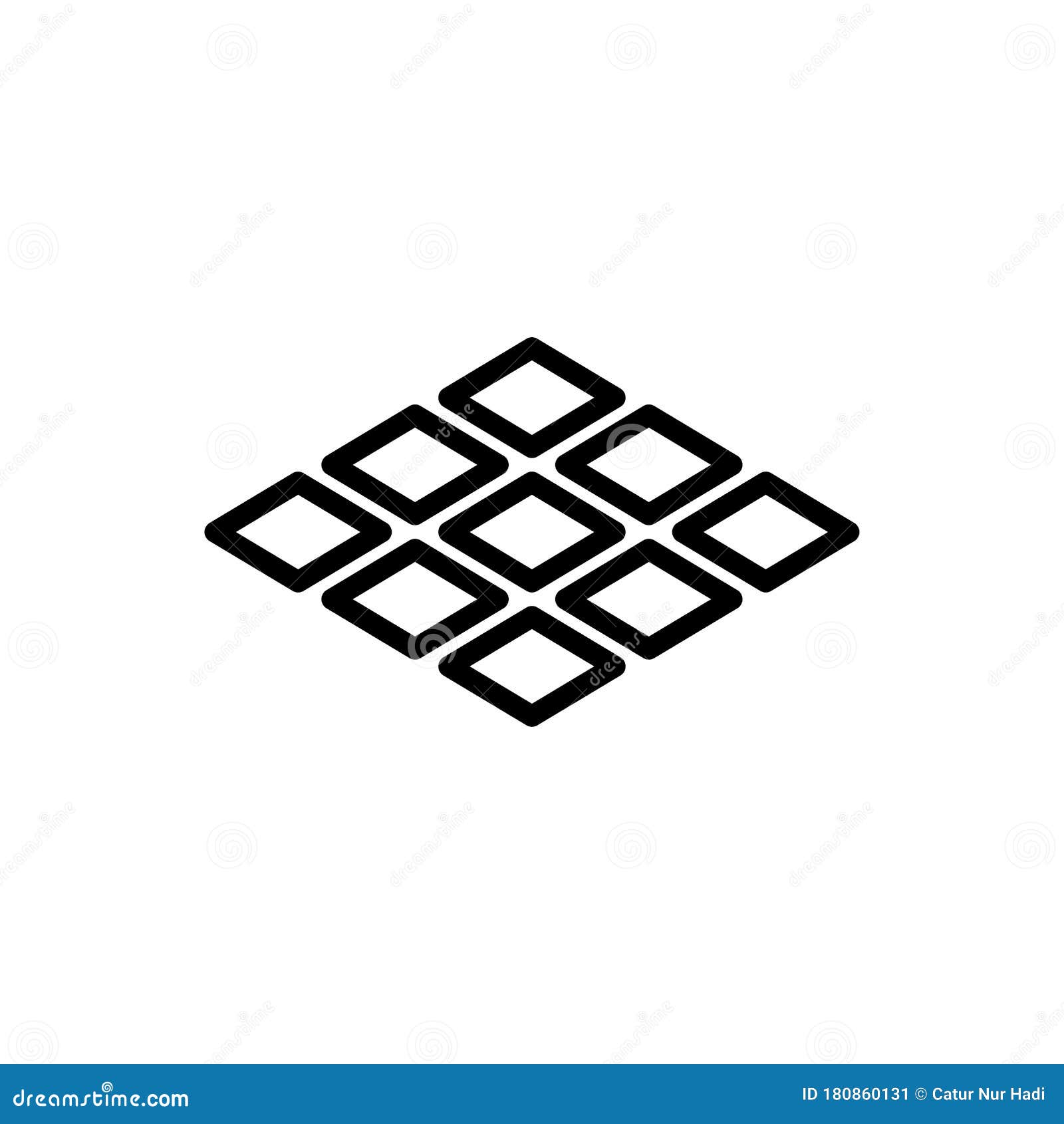 Floor Tile Icon Flat Vector Template Design Trendy Stock Vector ...