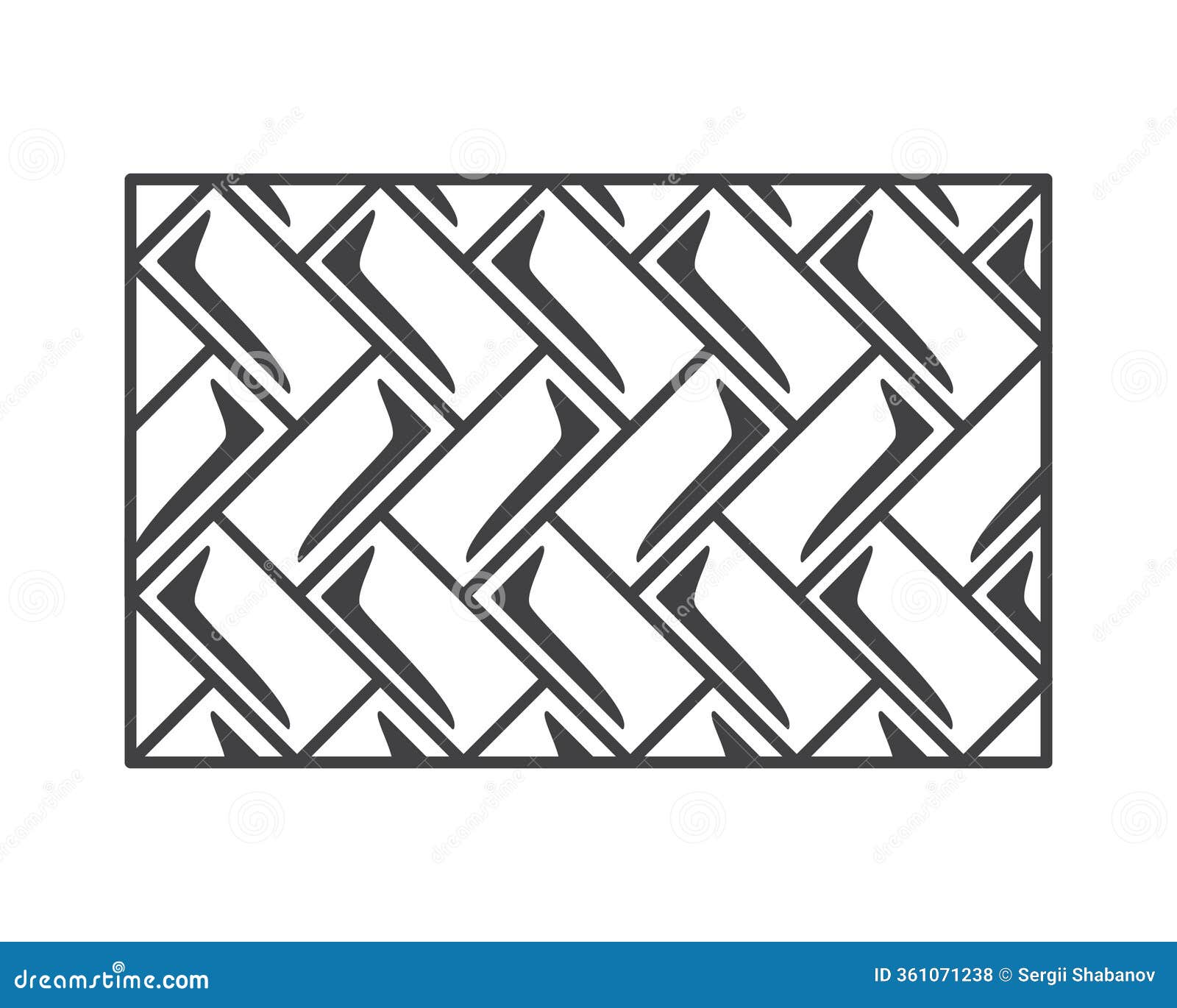 Floor Tile Outline Icon Isolated on White Background Stock Illustration ...