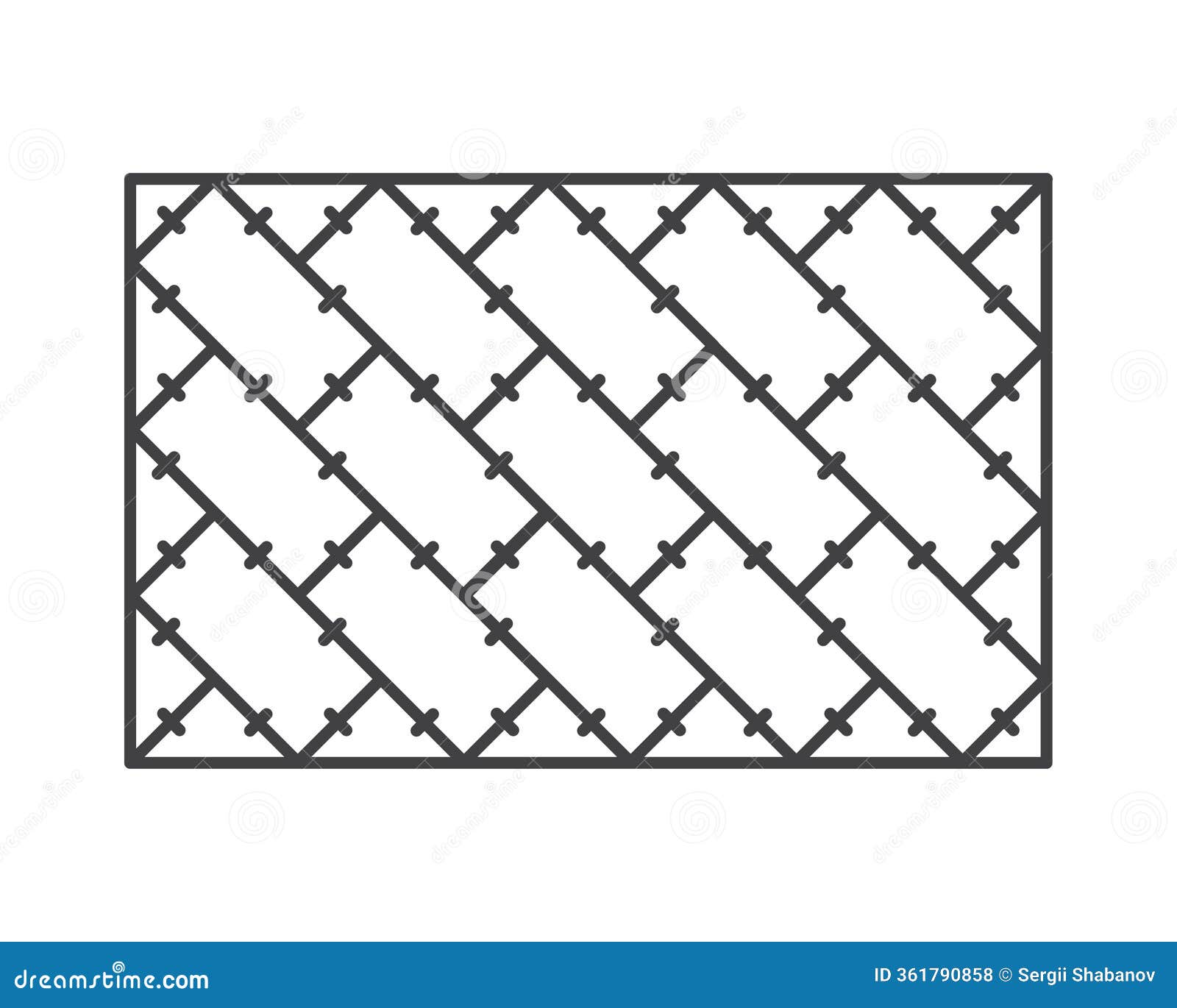 Floor Tile Outline Icon after Laying Stock Illustration - Illustration ...