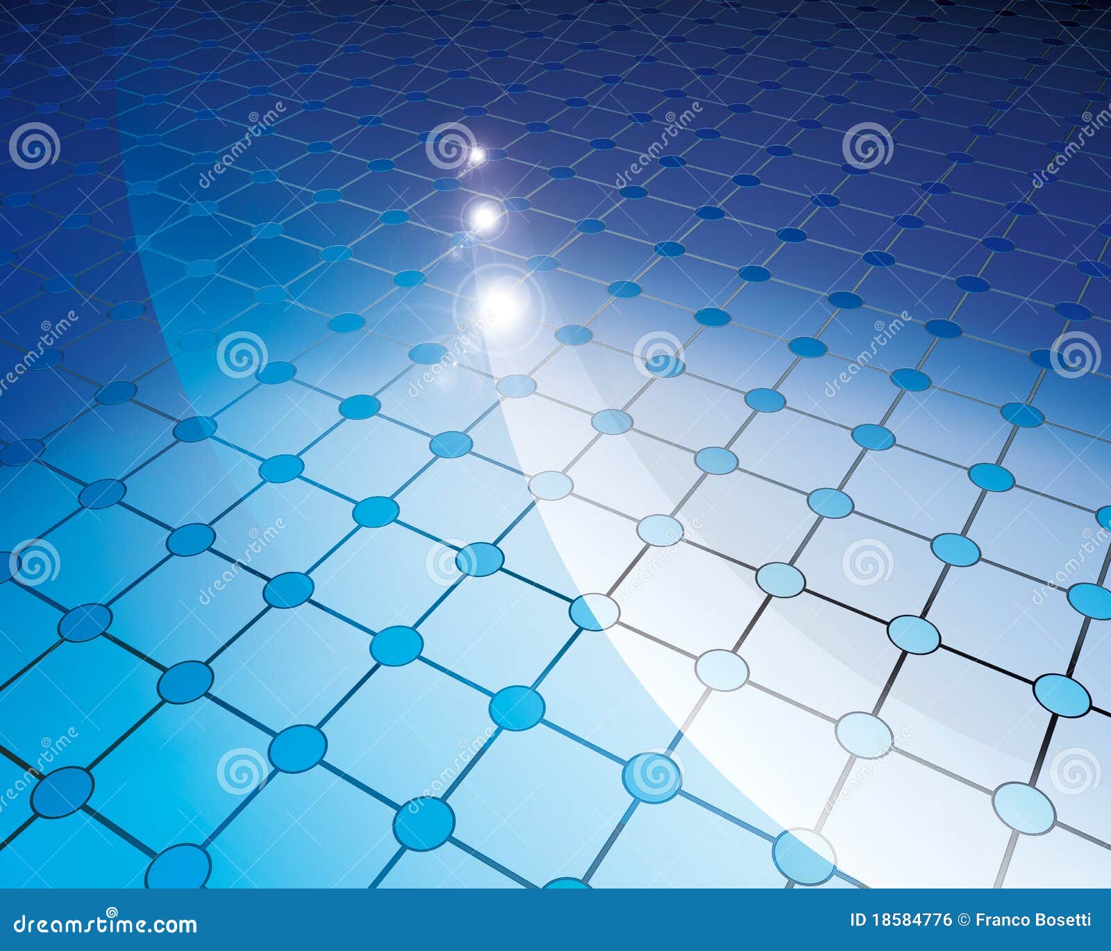 Floor tiles blue circles stock illustration. Illustration of indoor ...
