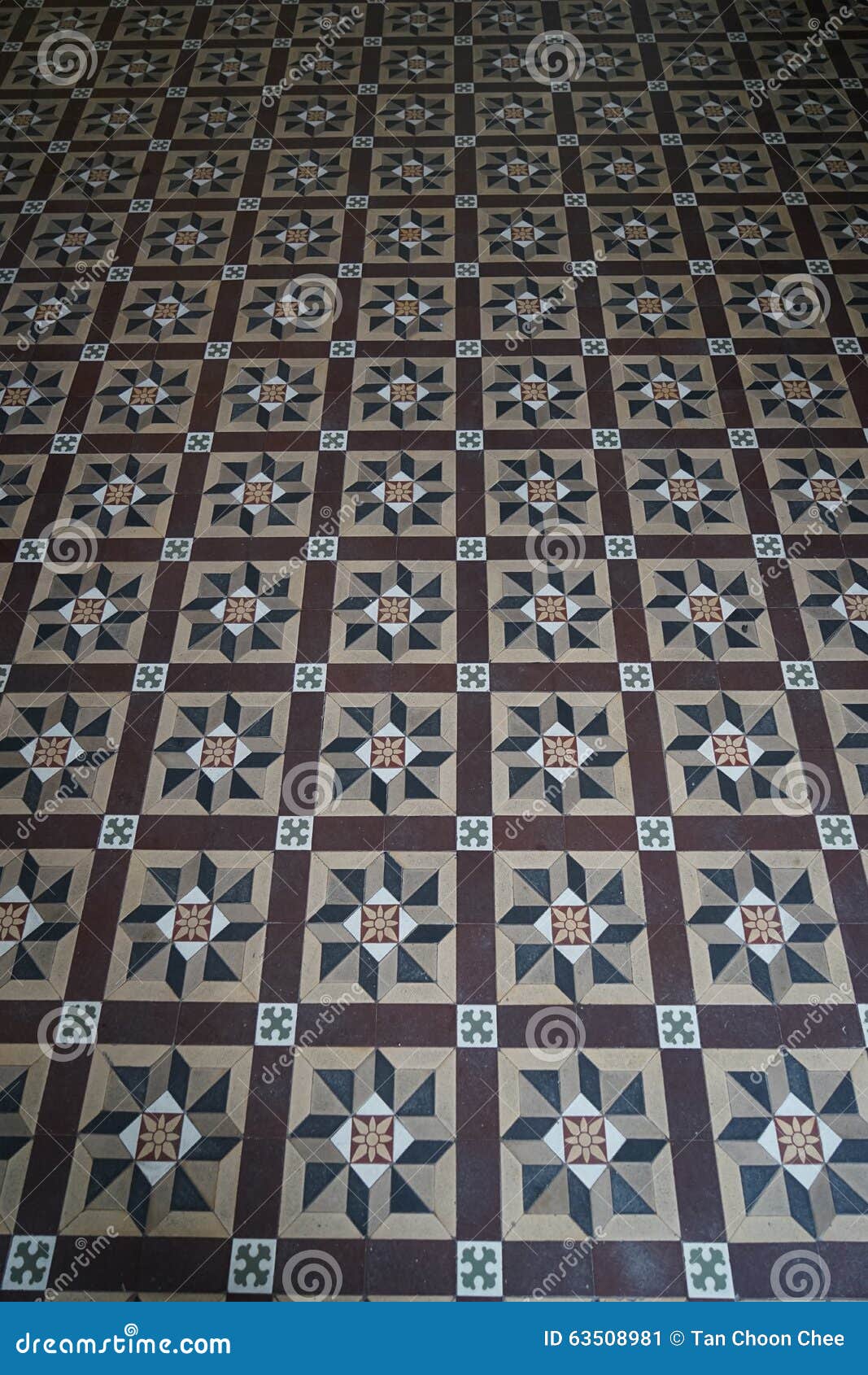 Floor Tiles Pattern stock image. Image of asian, peranakan - 63508981