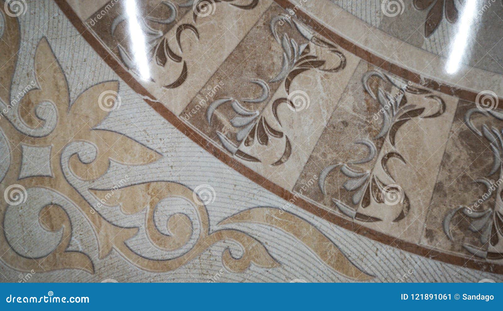 Floor tiles on a store stock image. Image of brickwall - 121891061