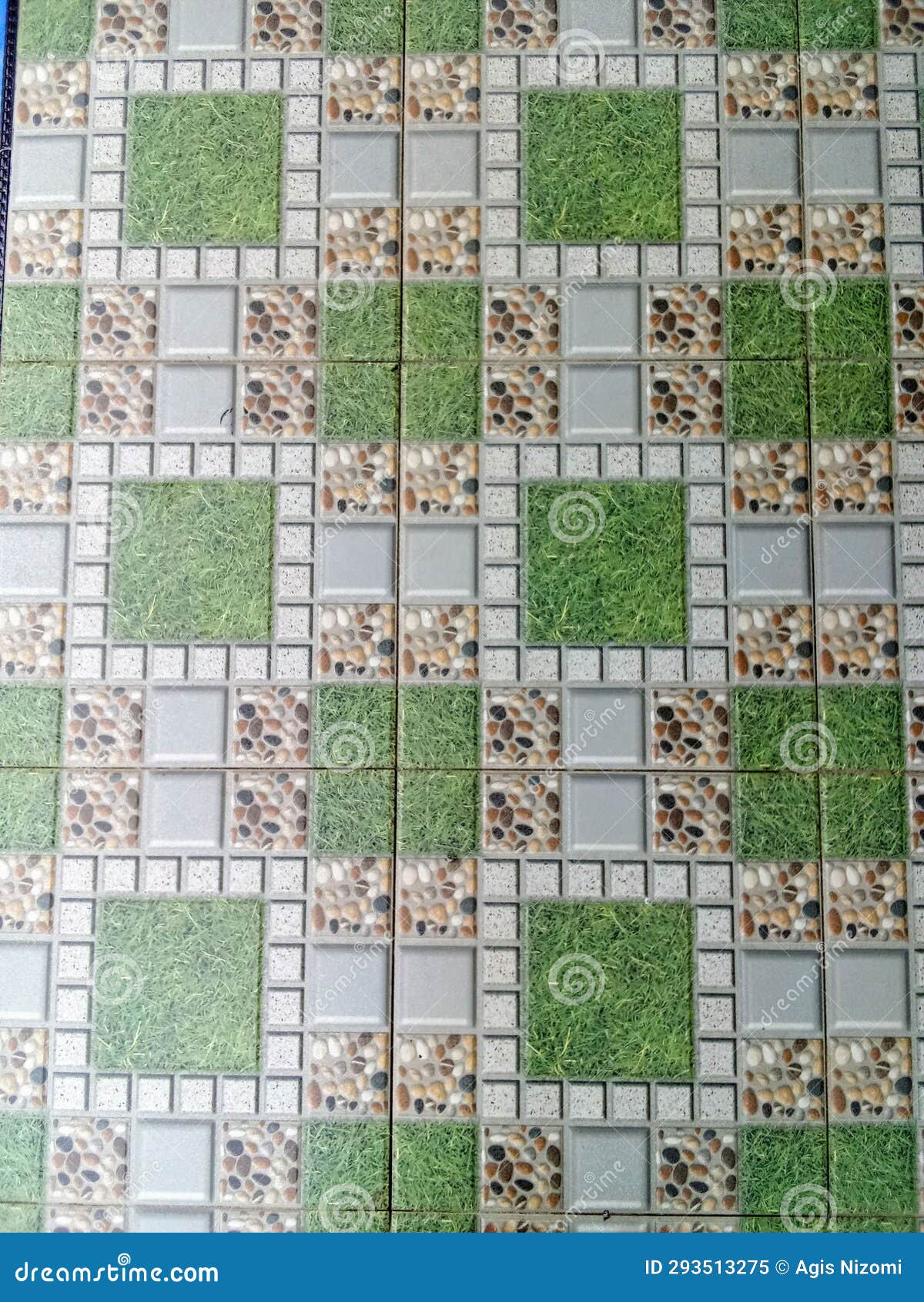 Floor Tiles Texture Grass and Stones Stock Image - Image of grass ...