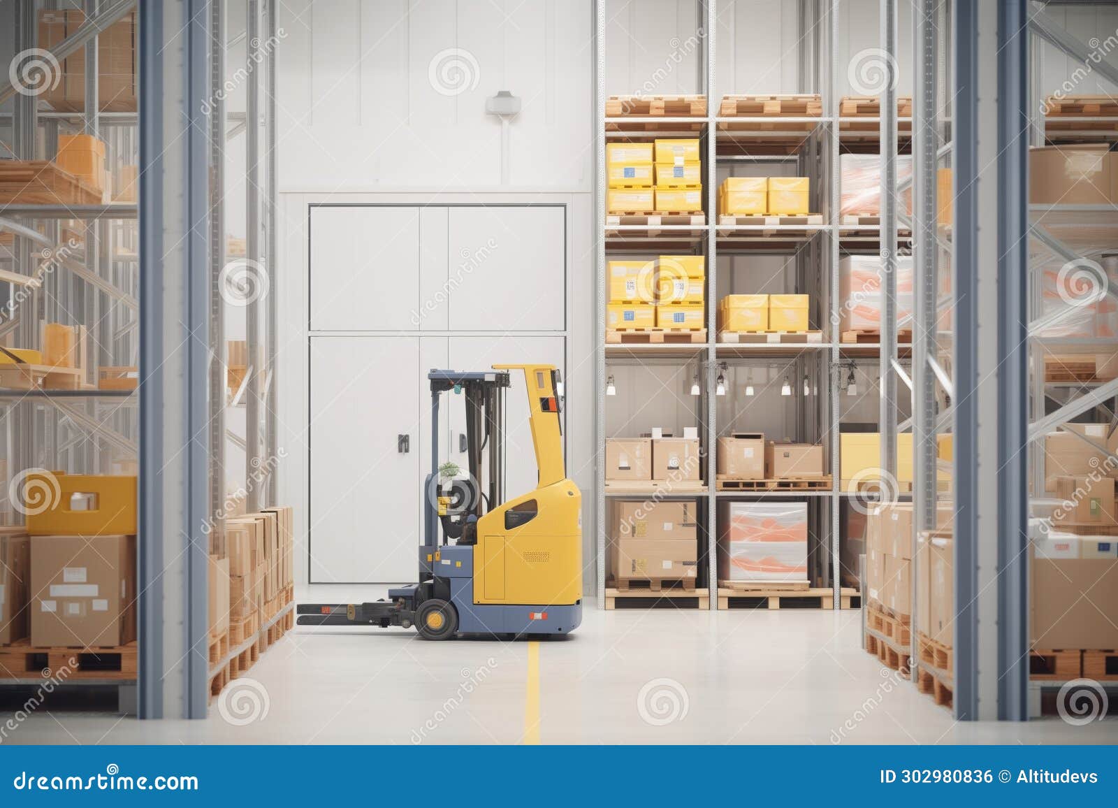 Automated Storage And Retrieval System Isolated Cartoon Vector ...