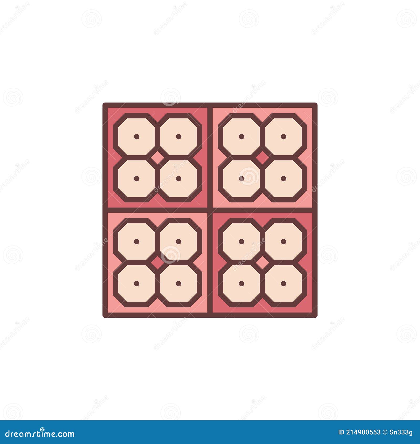 Floor or Wall Ceramic Tile Vector Concept Red Icon Stock Vector ...