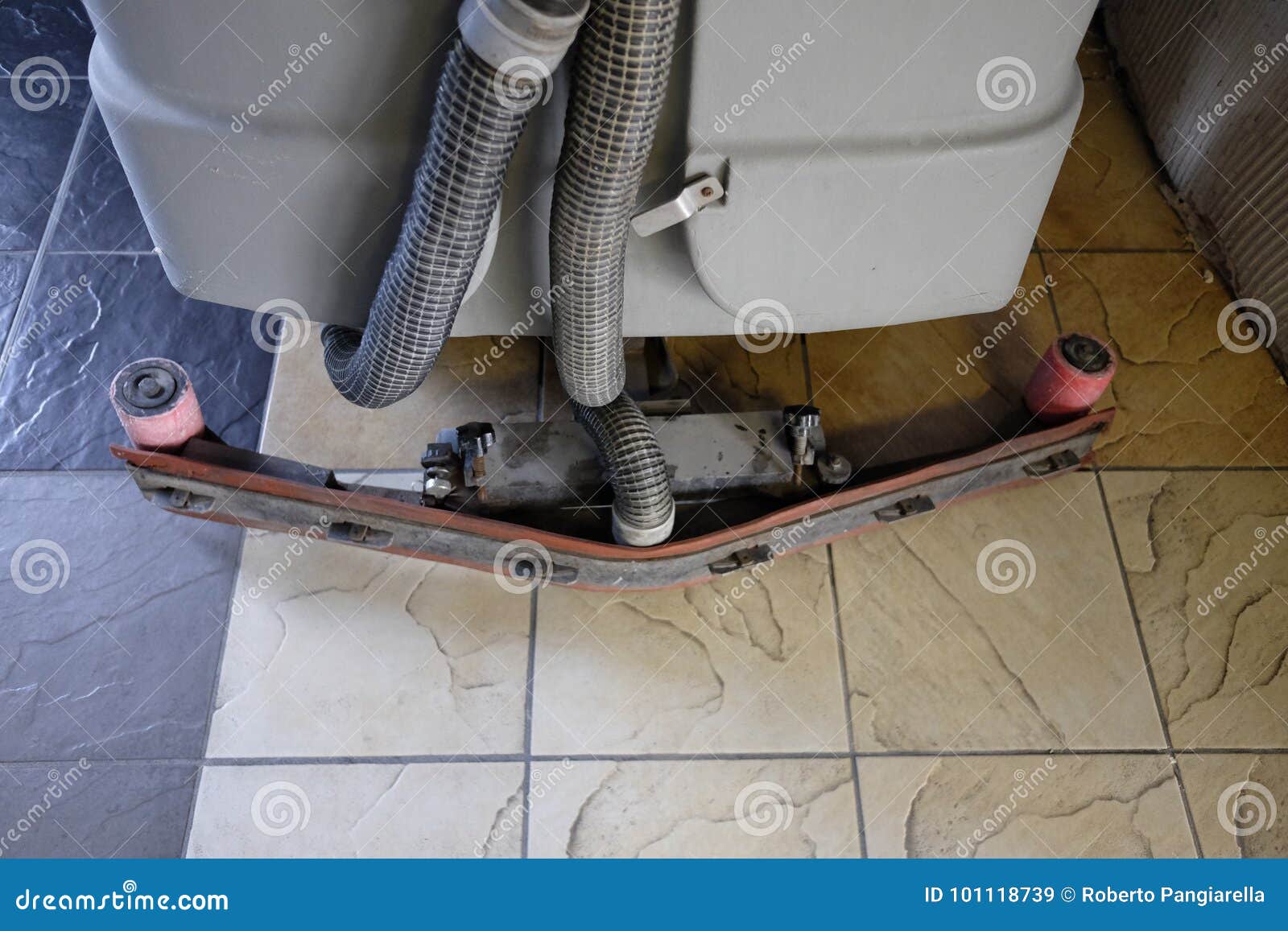 Floor washer machine stock image. Image of scrubbing - 101118739