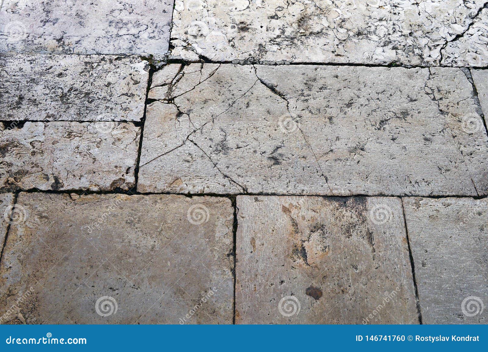 The Floor of the Yard is Laid Out with a Rectangular Stone Stock Photo ...