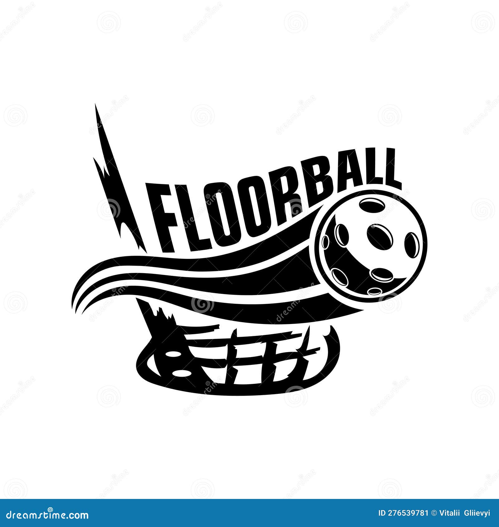 Floorball Emblem. Floorball Emblem for You Design Stock Illustration ...