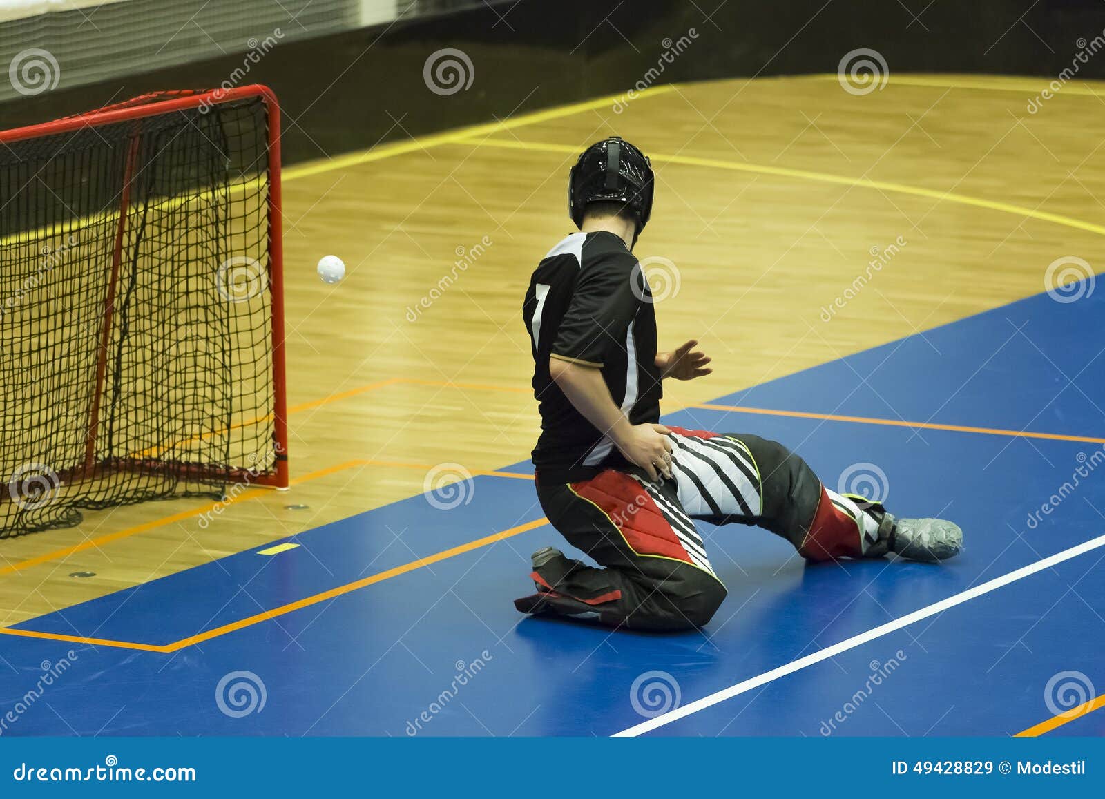 Floorball editorial stock image. Image of forward, center - 49428829