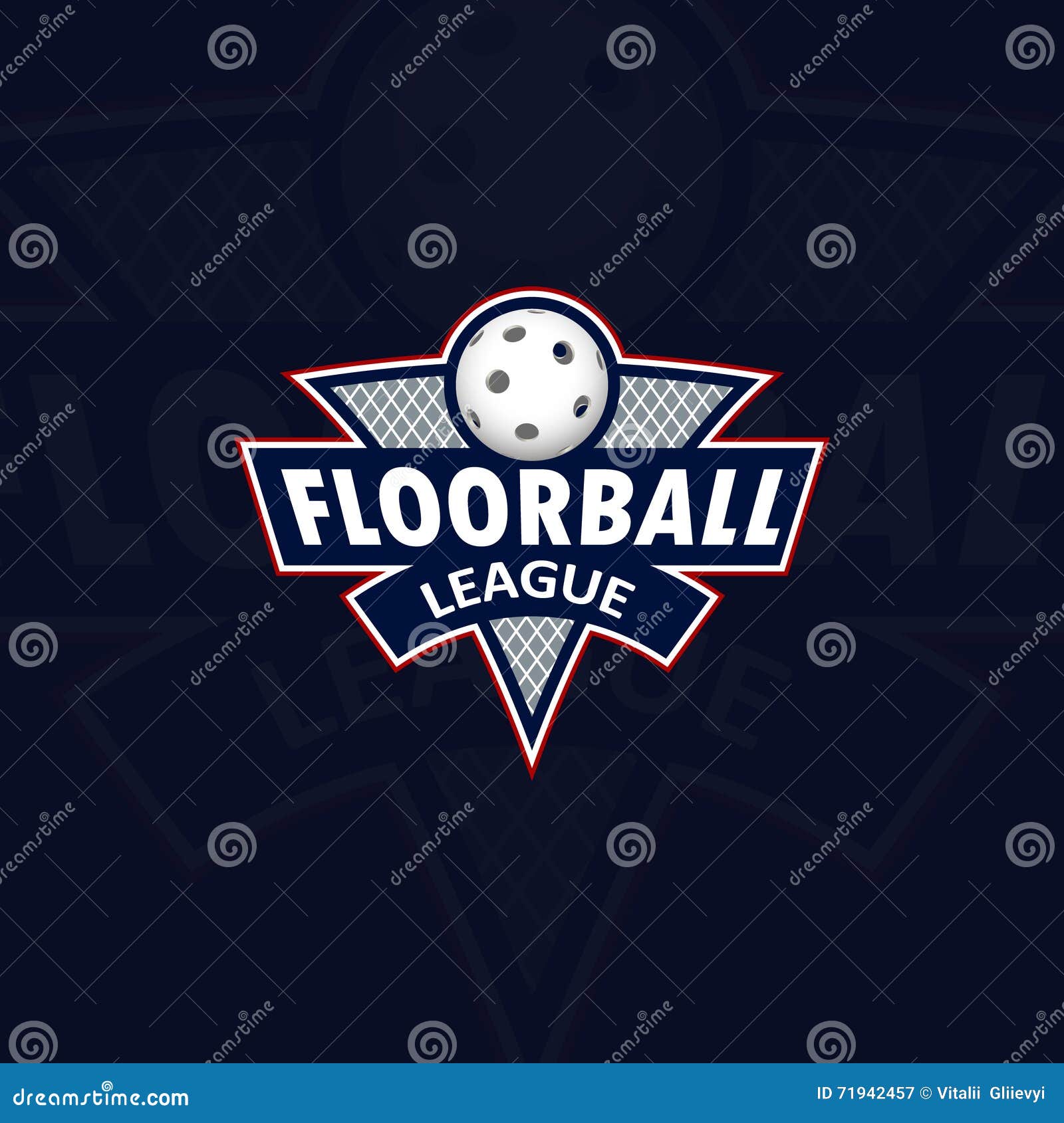 Floorball Logo for the Team and the Cup Stock Vector - Illustration of ...