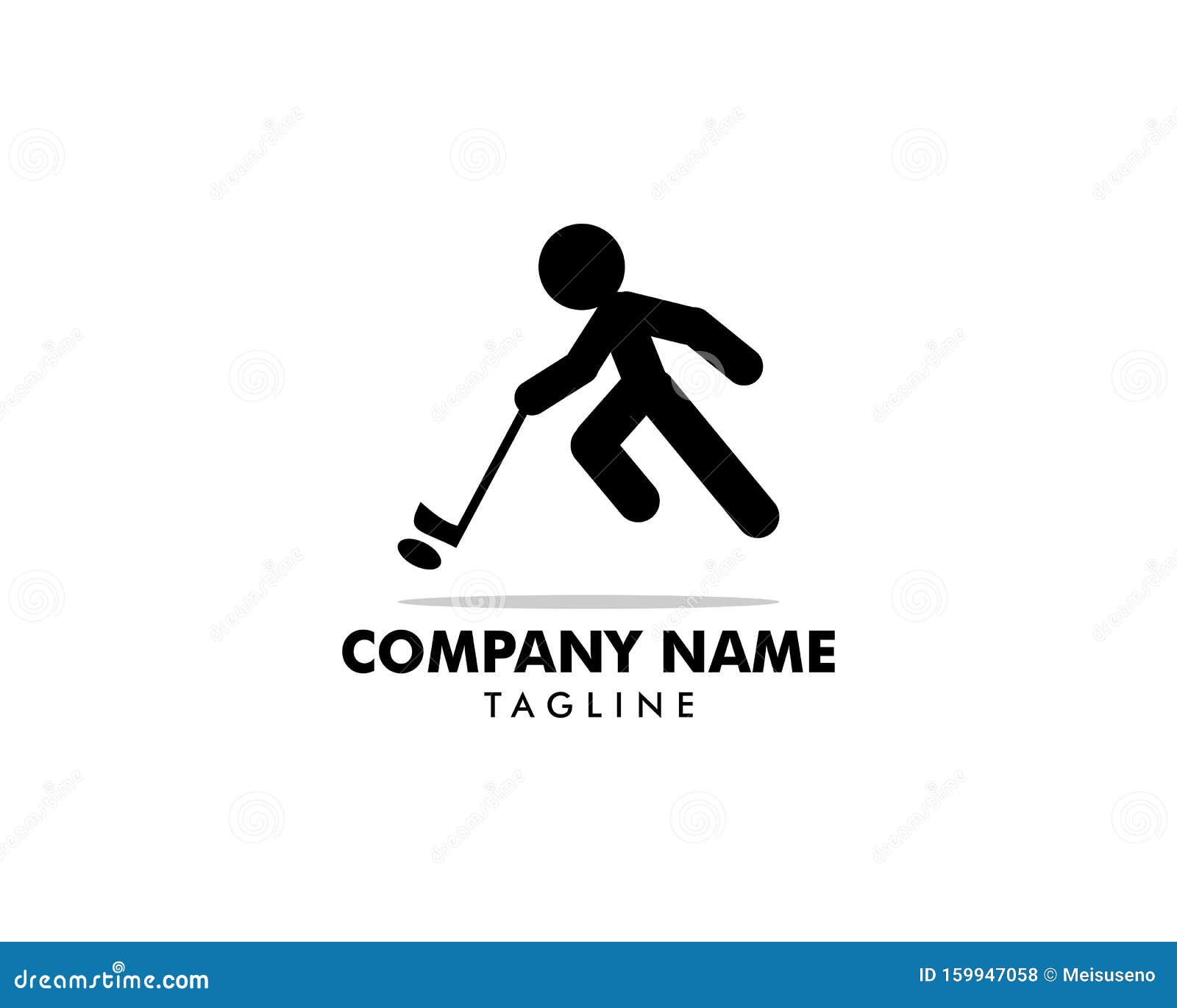 Floorball Sport Logo Icon Design Vector Template Stock Vector ...