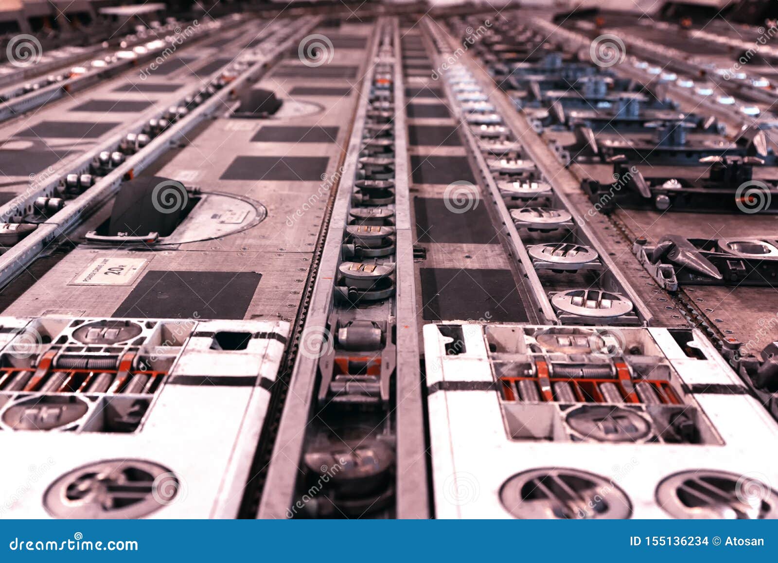 The Flooring of a Cargo Plane Stock Photo - Image of aviation ...