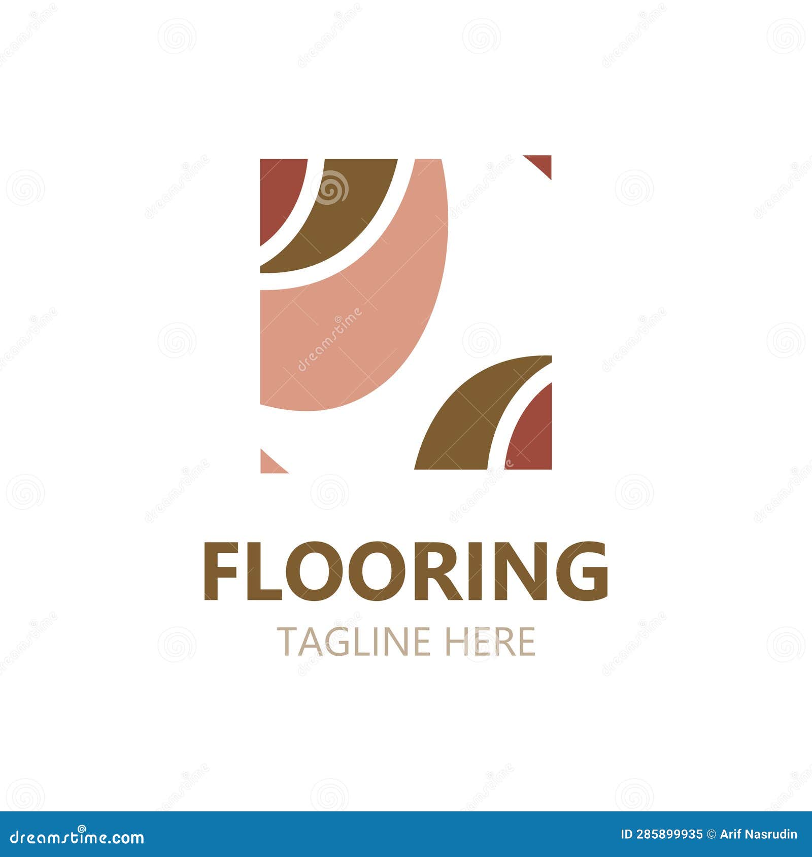 Flooring Logo Design, Custom Layer Company Vector Elegant Parquet ...