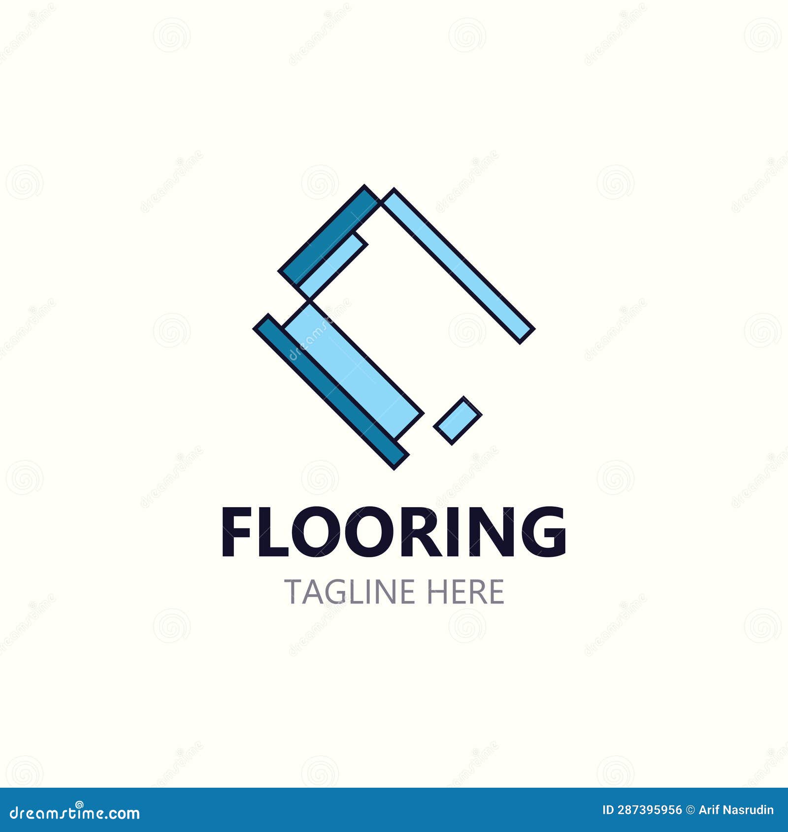 Flooring Logo Design, Custom Layer Vector Elegant Business Store ...