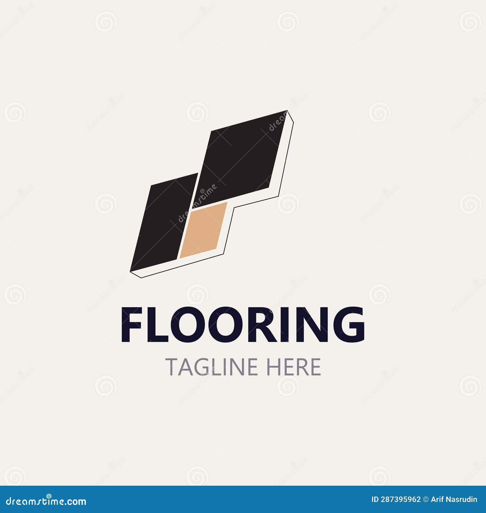 Flooring Logo Design, Custom Layer Vector Elegant Business Store ...