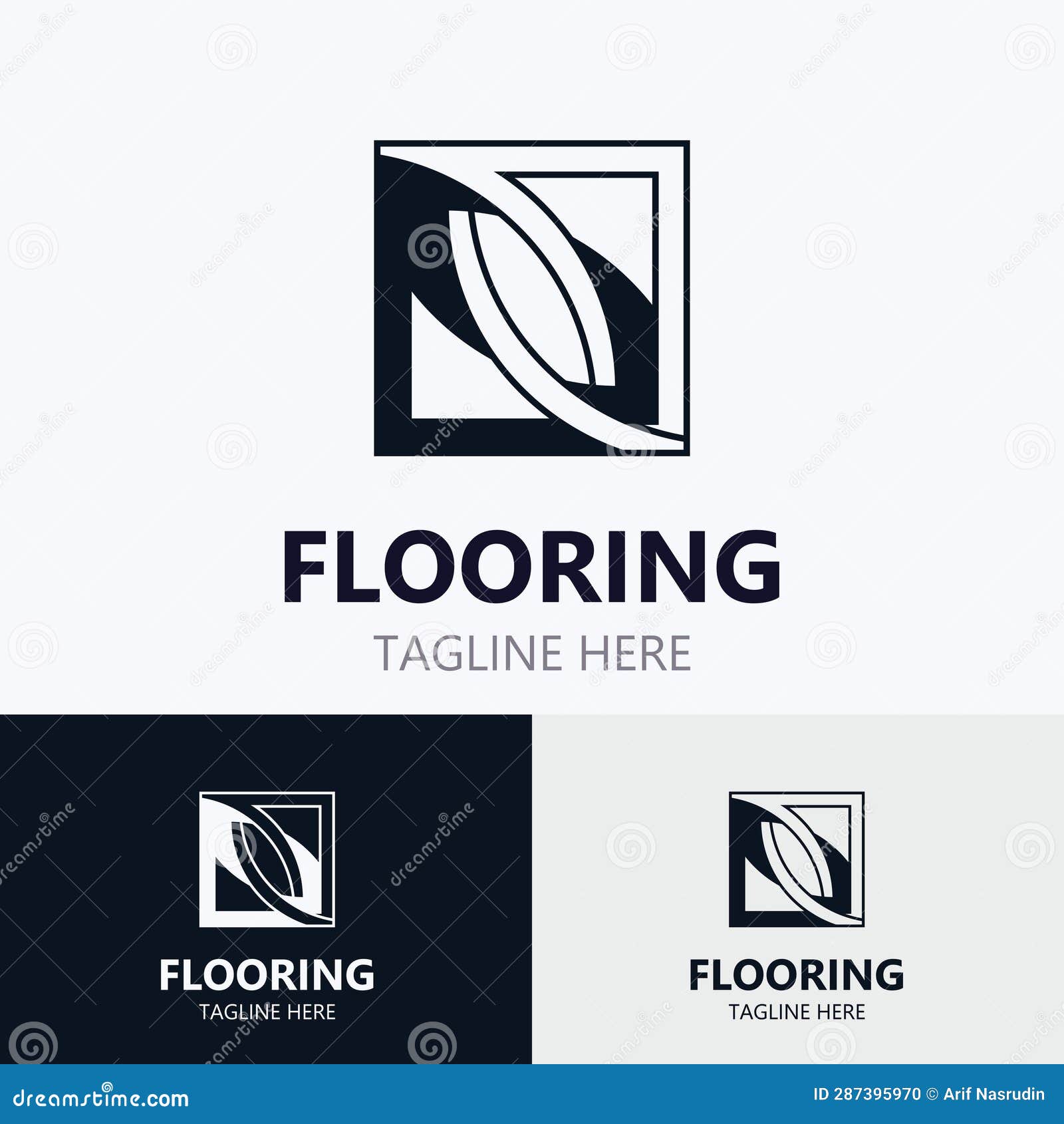 Flooring Logo Design, Custom Layer Vector Elegant Business Store ...