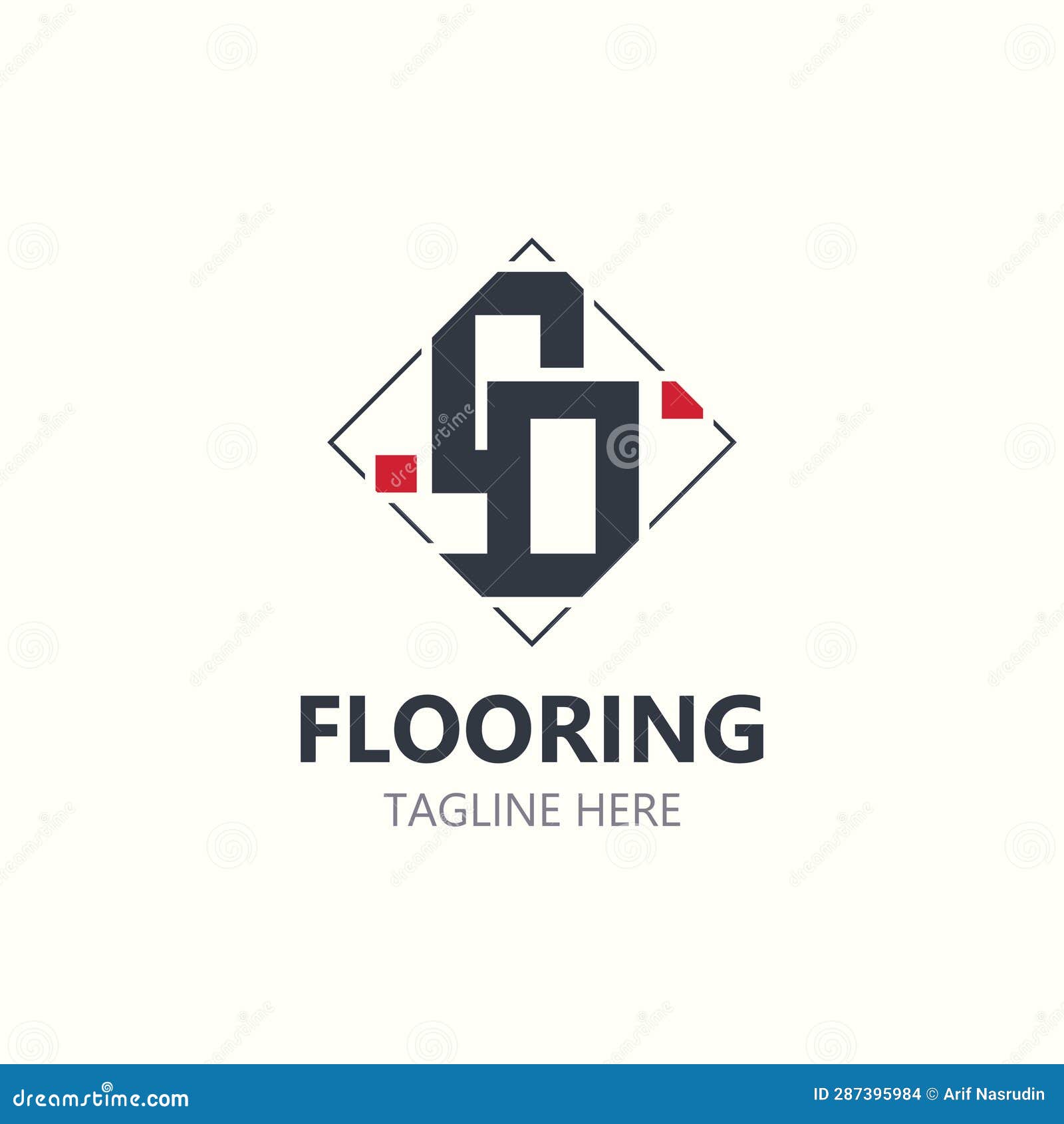 Flooring Logo Design, Custom Layer Vector Elegant Business Store ...