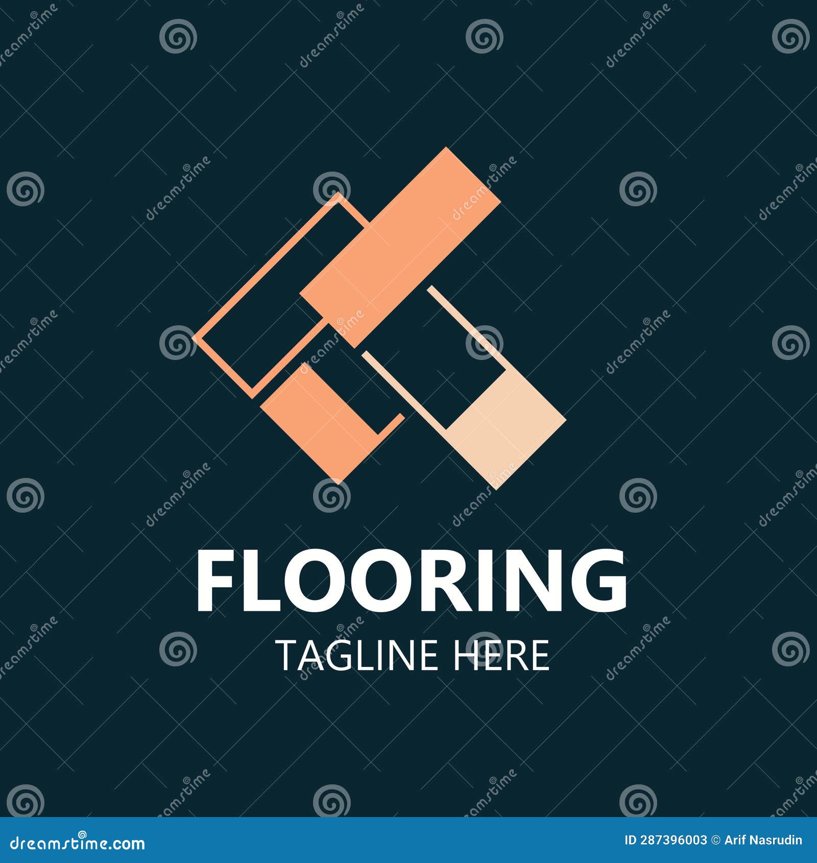 Flooring Logo Design, Custom Layer Vector Elegant Business Store ...